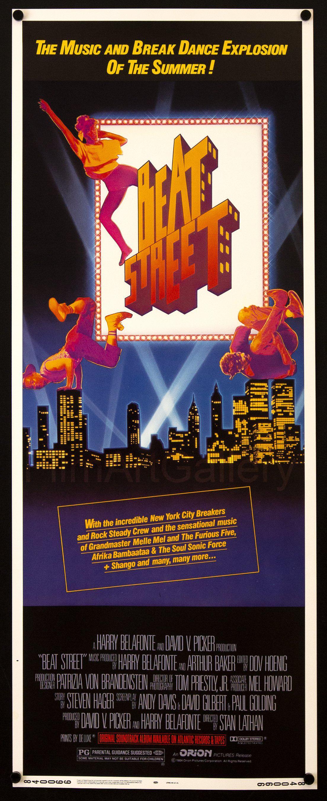 Beat Street Movie Poster 1984 Insert (14x36)