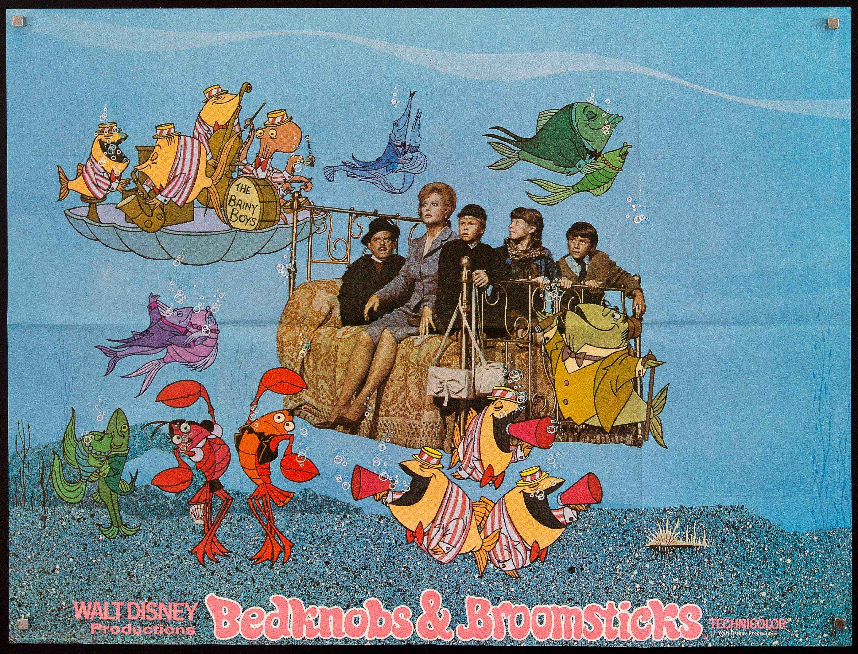 Bedknobs And Broomsticks Movie Poster 1971 British Quad 30x40