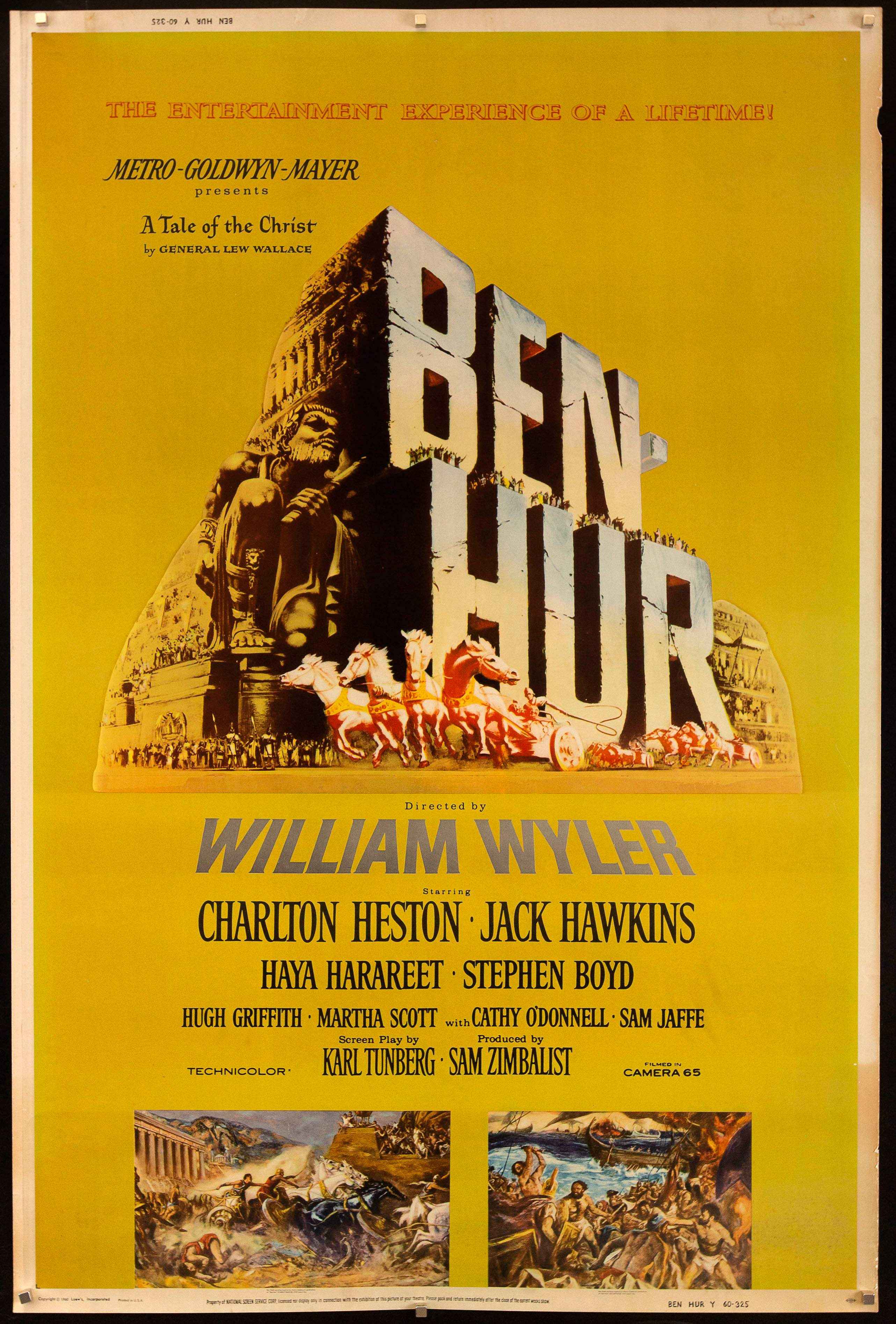 Ben Hur Movie Poster 1959 40x60