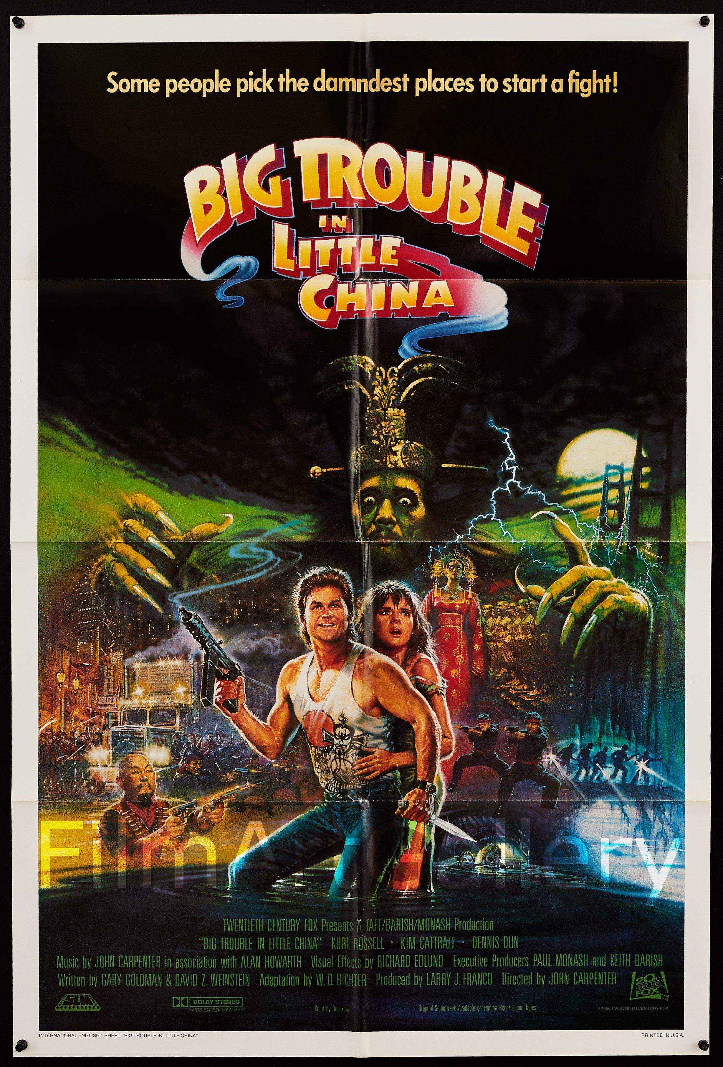 Big Trouble In Little China Movie Poster 1986 1 Sheet (27x41)
