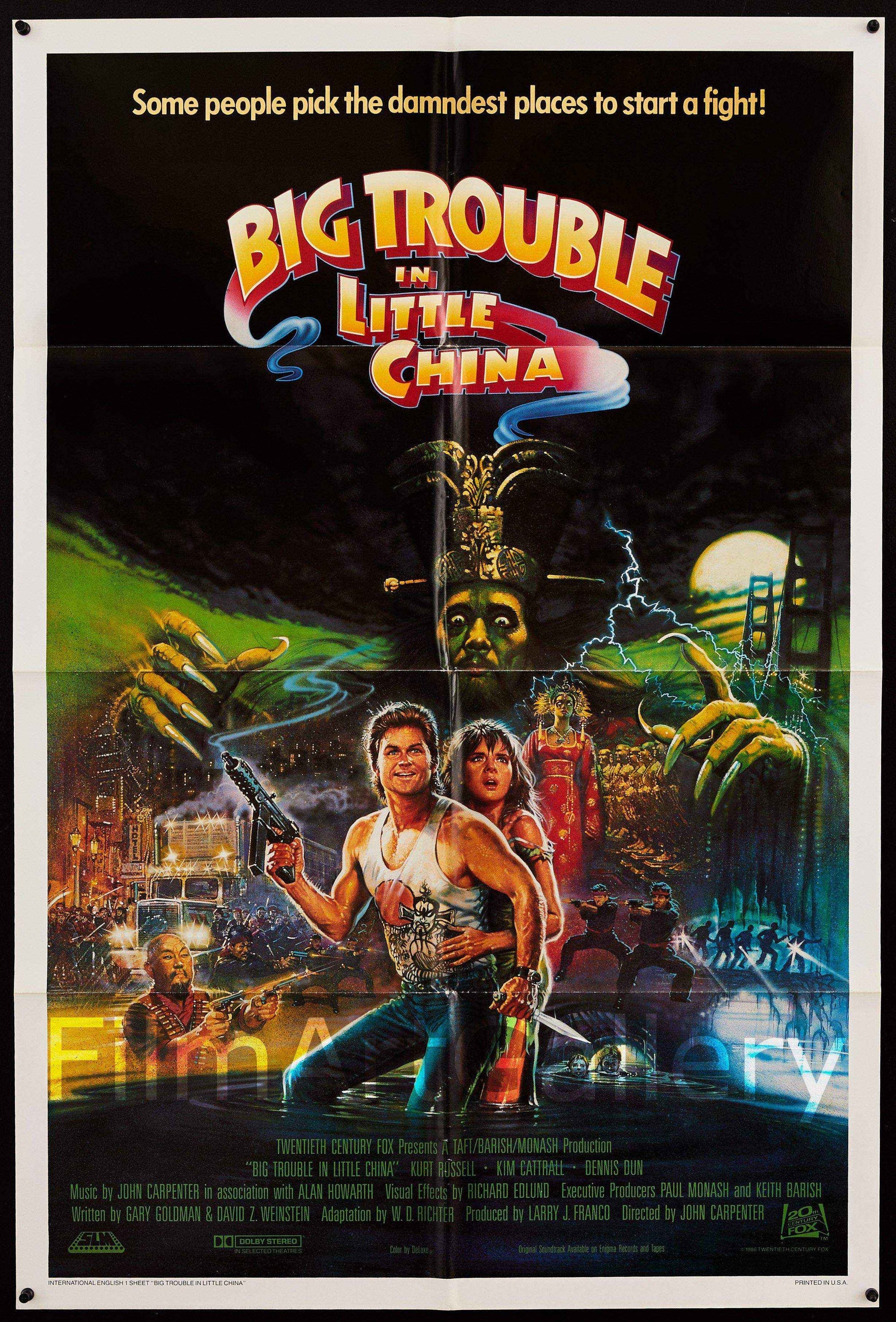 Big Trouble In Little China Movie Poster 1986 1 Sheet (27x41)