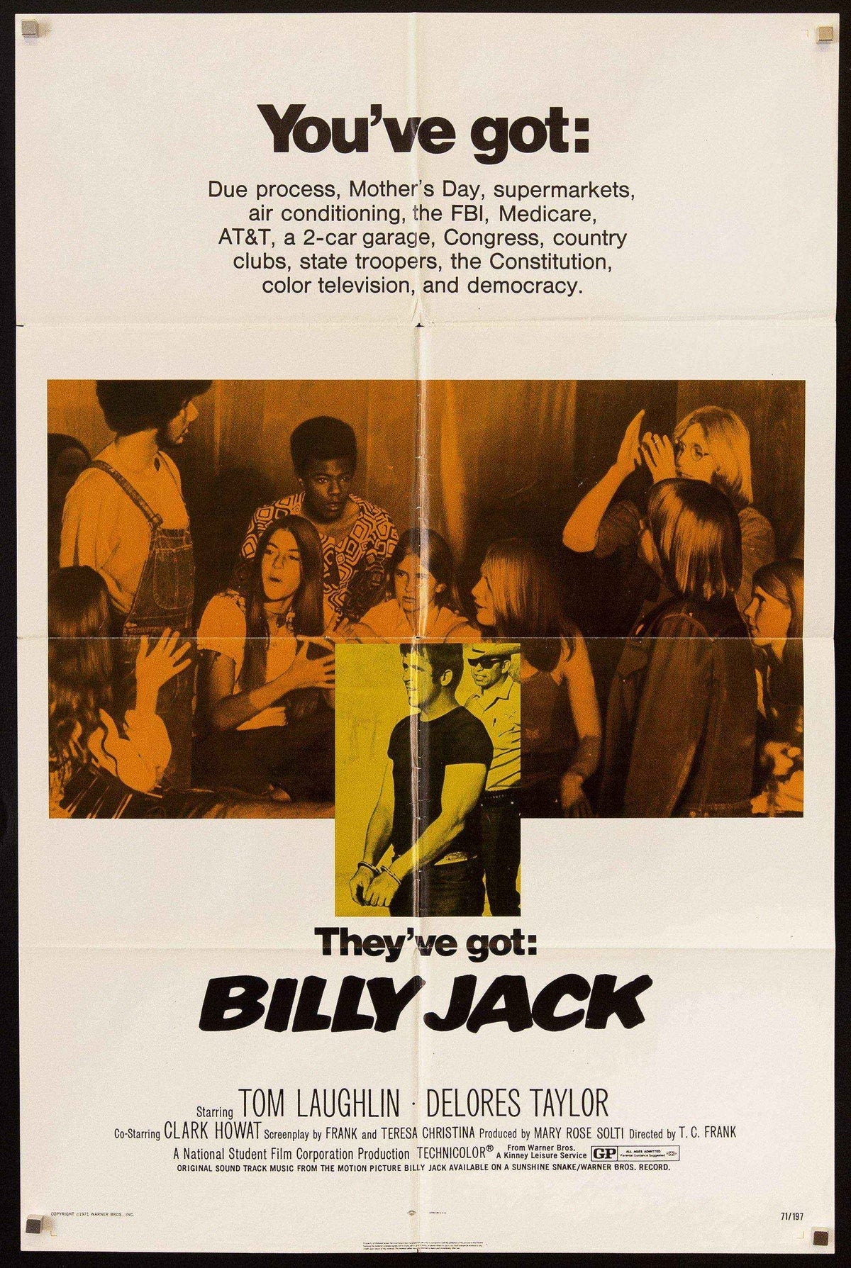 Billy Jack Movie Poster 1971 1 Sheet (27x41)