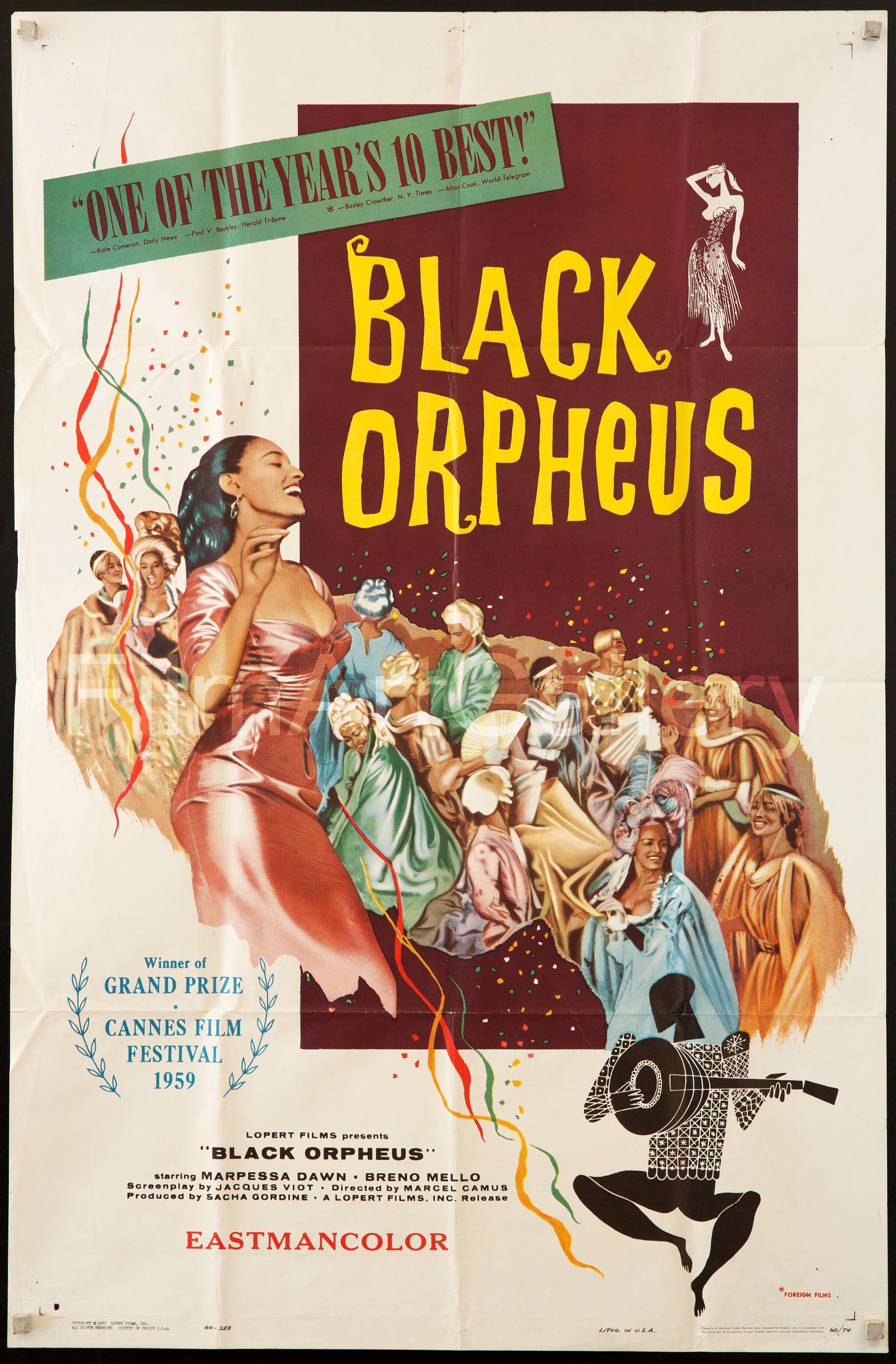Black Orpheus (Orfeu Negro) Movie Poster 1960 1 Sheet (27x41)