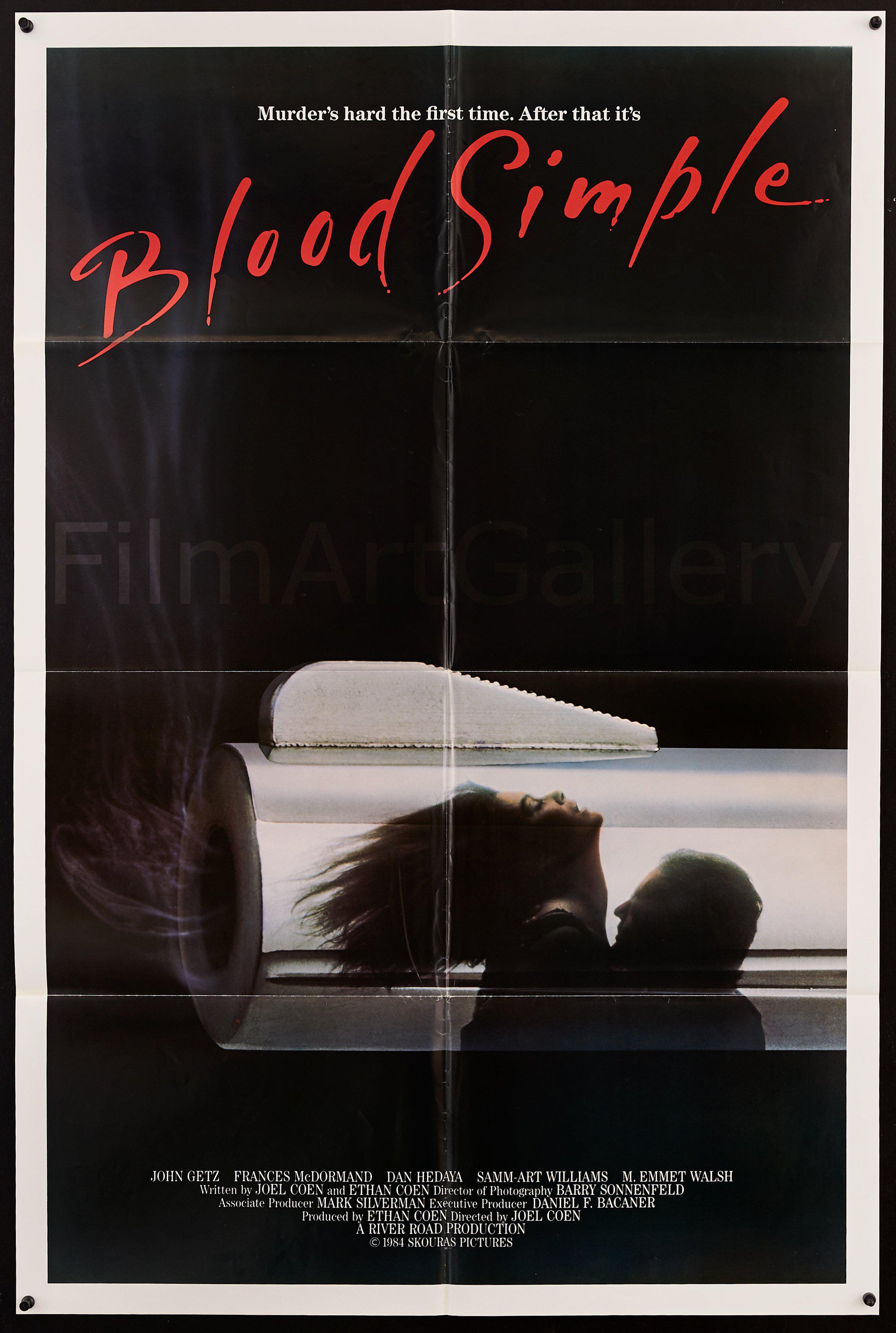 Blood Simple Movie Poster 1984 1 Sheet (27x41)