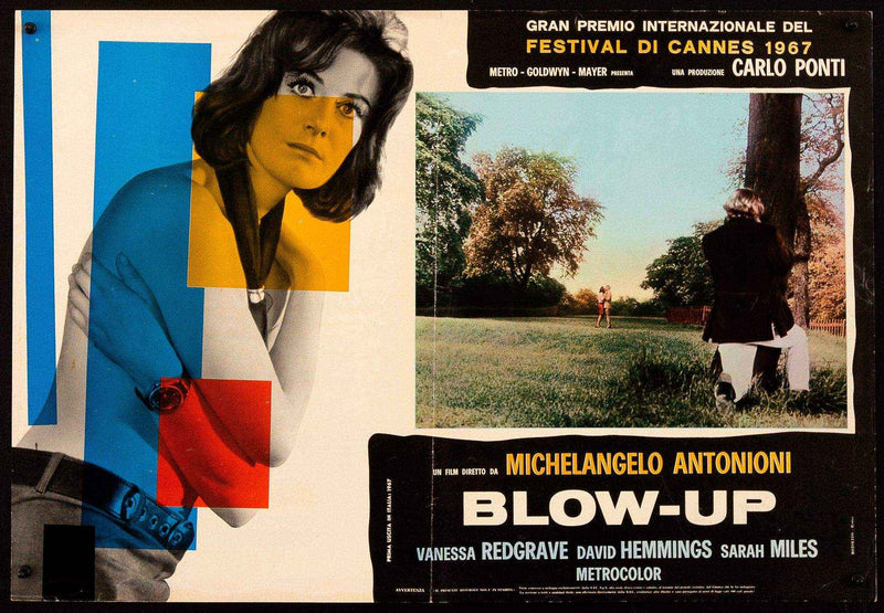 Blow Up Movie Poster 1967 Italian Photobusta (18x26)