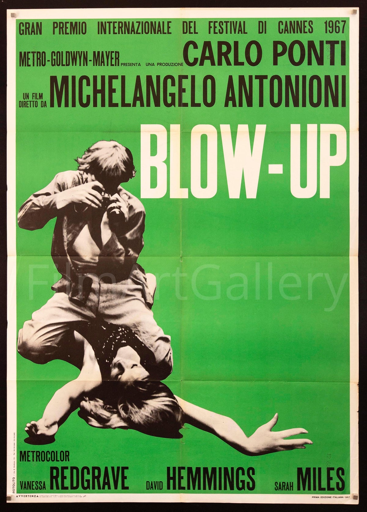 Blow Up Movie Poster 1967 Italian 2 foglio (39x55)