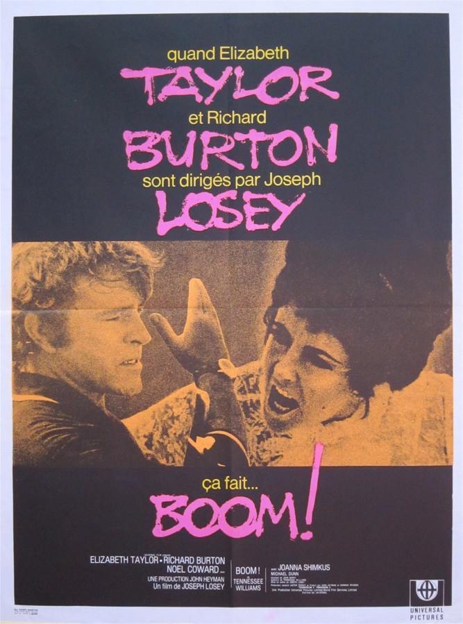 Boom! Movie Poster 1968 French small (23x32)