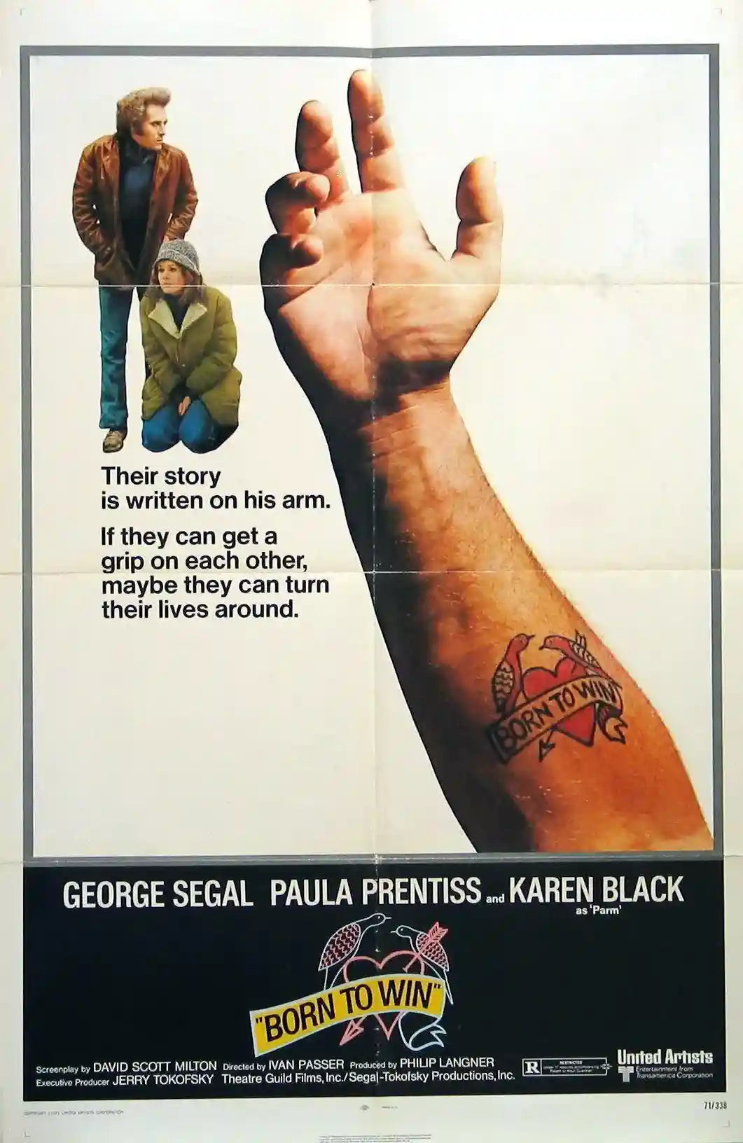 Born to Win Movie Poster 1971 1 Sheet (27x41)