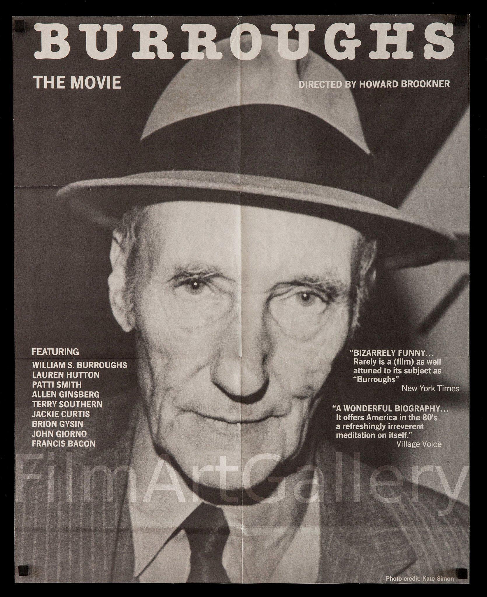 Burroughs Movie Poster 1983 1 Sheet (27x41)