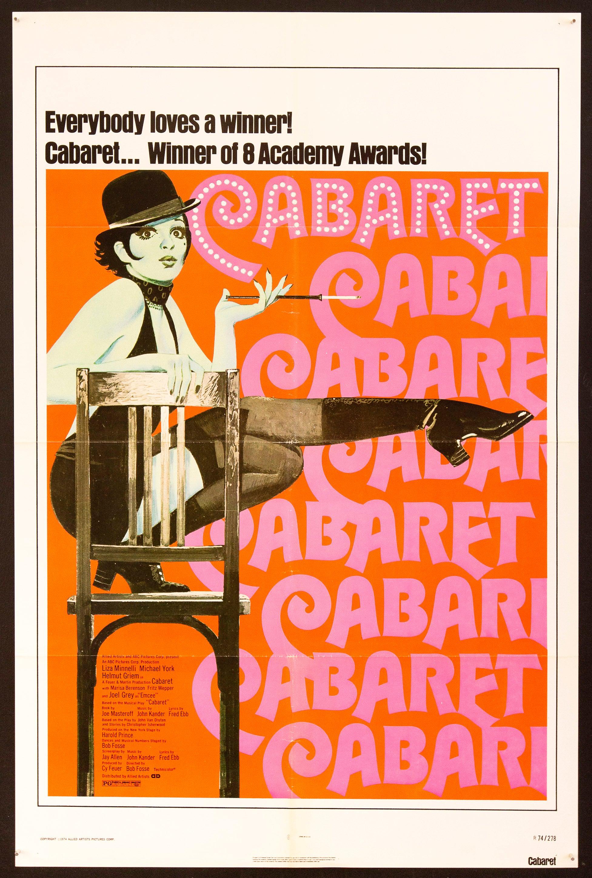 Cabaret Movie Poster 1974 RI 1 Sheet (27x41)