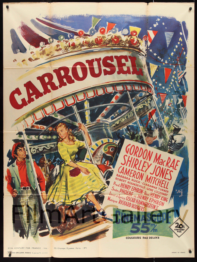 Carousel Movie Poster 1956 French 1 Panel (47x63)