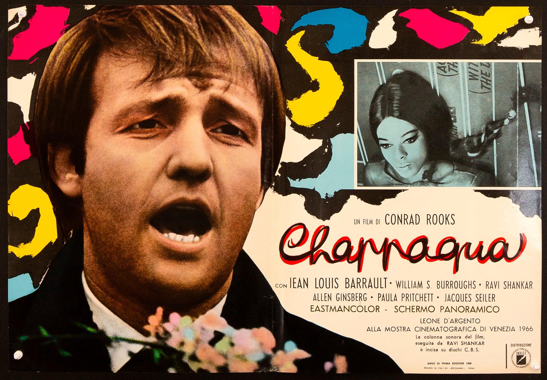 Chappaqua Movie Poster 1968 Italian Photobusta (18x26)