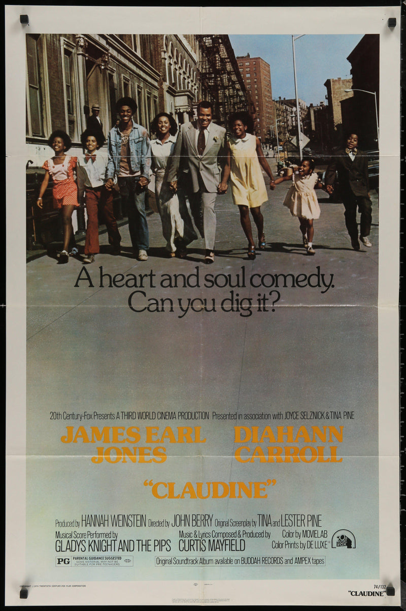 Claudine Movie Poster 1974 1 Sheet (27x41)