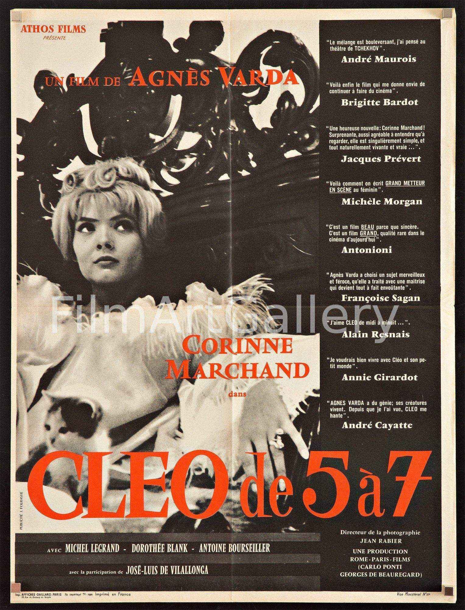 Cleo From Five to Seven (Cleo de 5 a 7) Movie Poster 1962 French