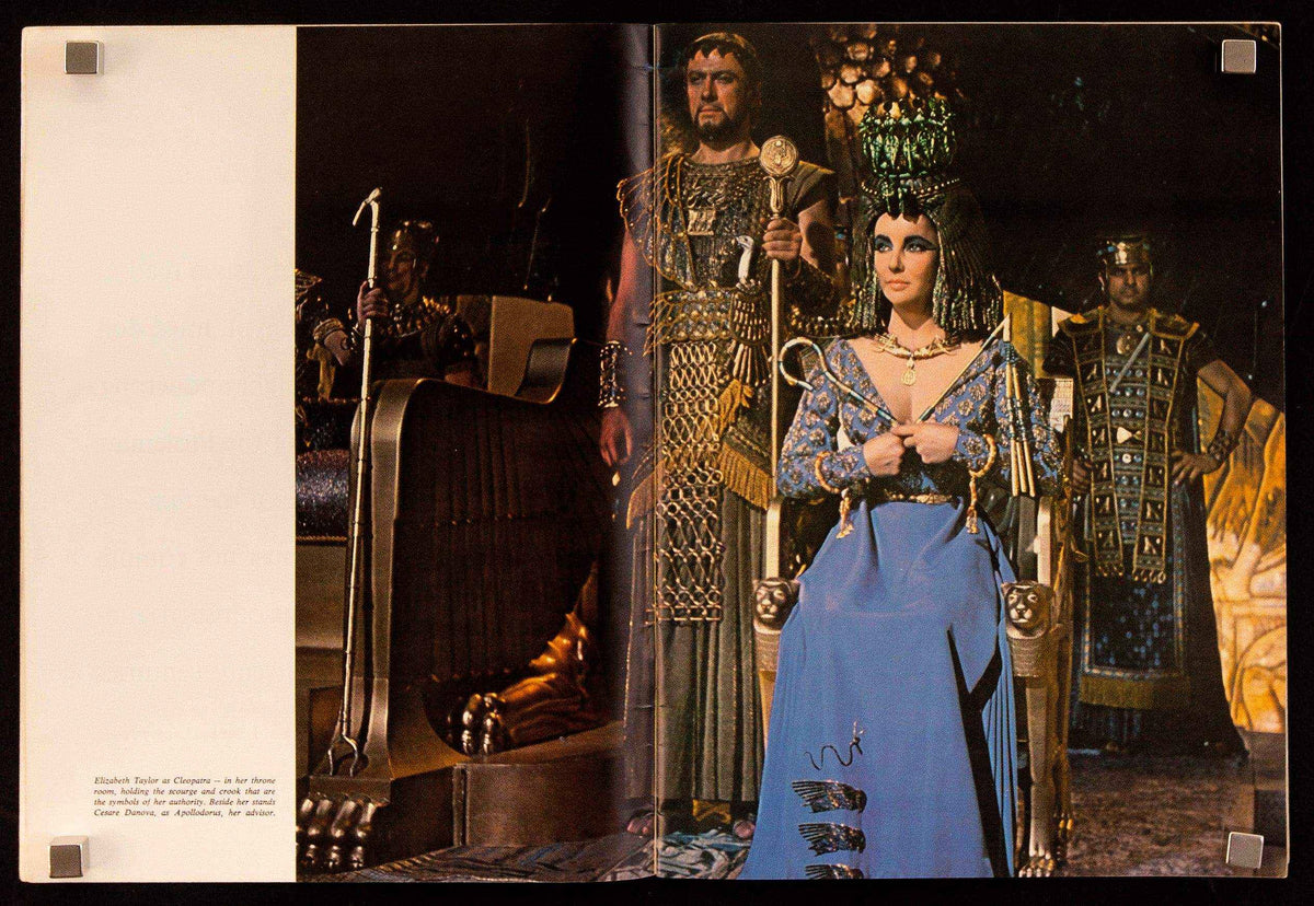 Cleopatra Movie Poster 1963 Program