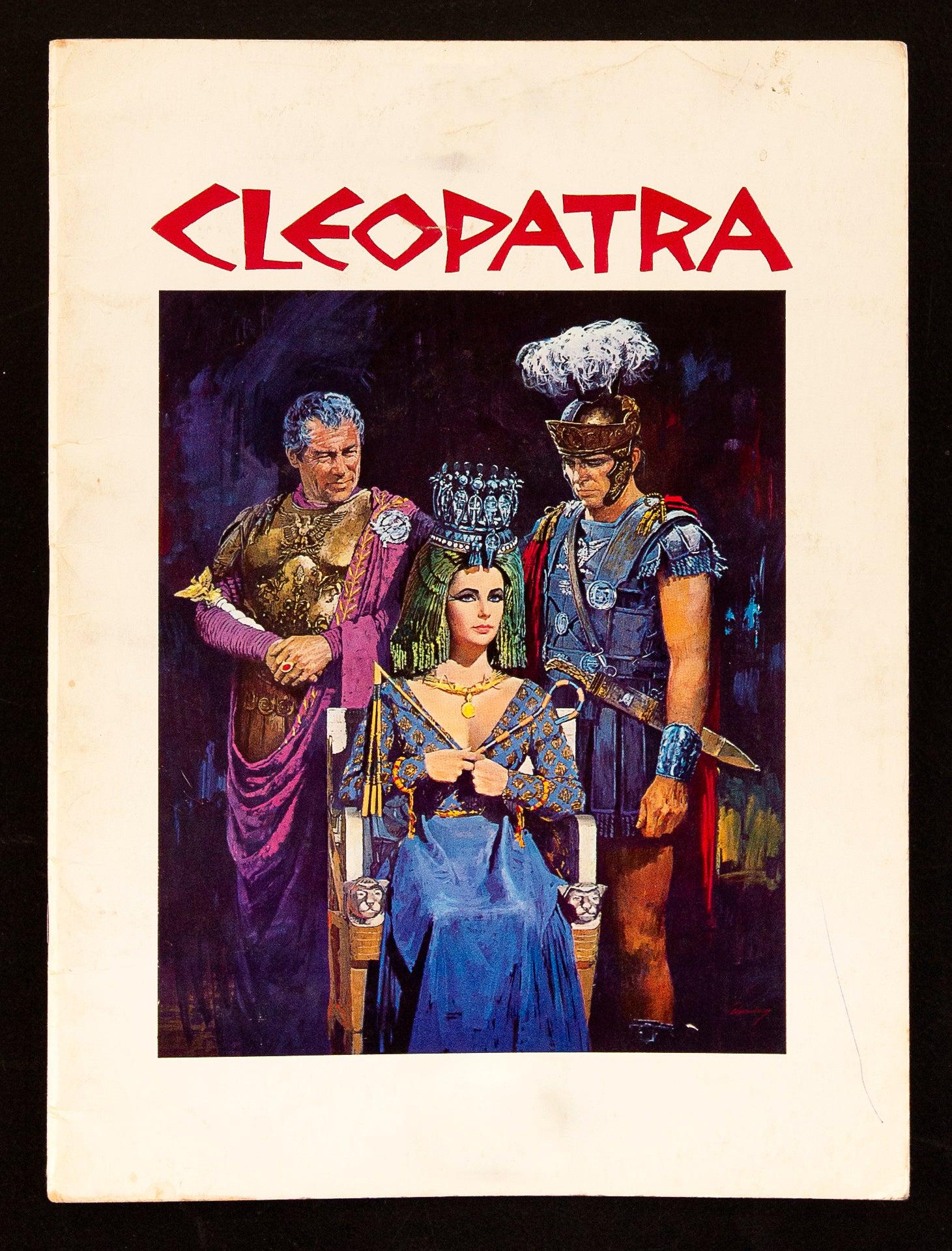 Cleopatra Movie Poster 1963 Program