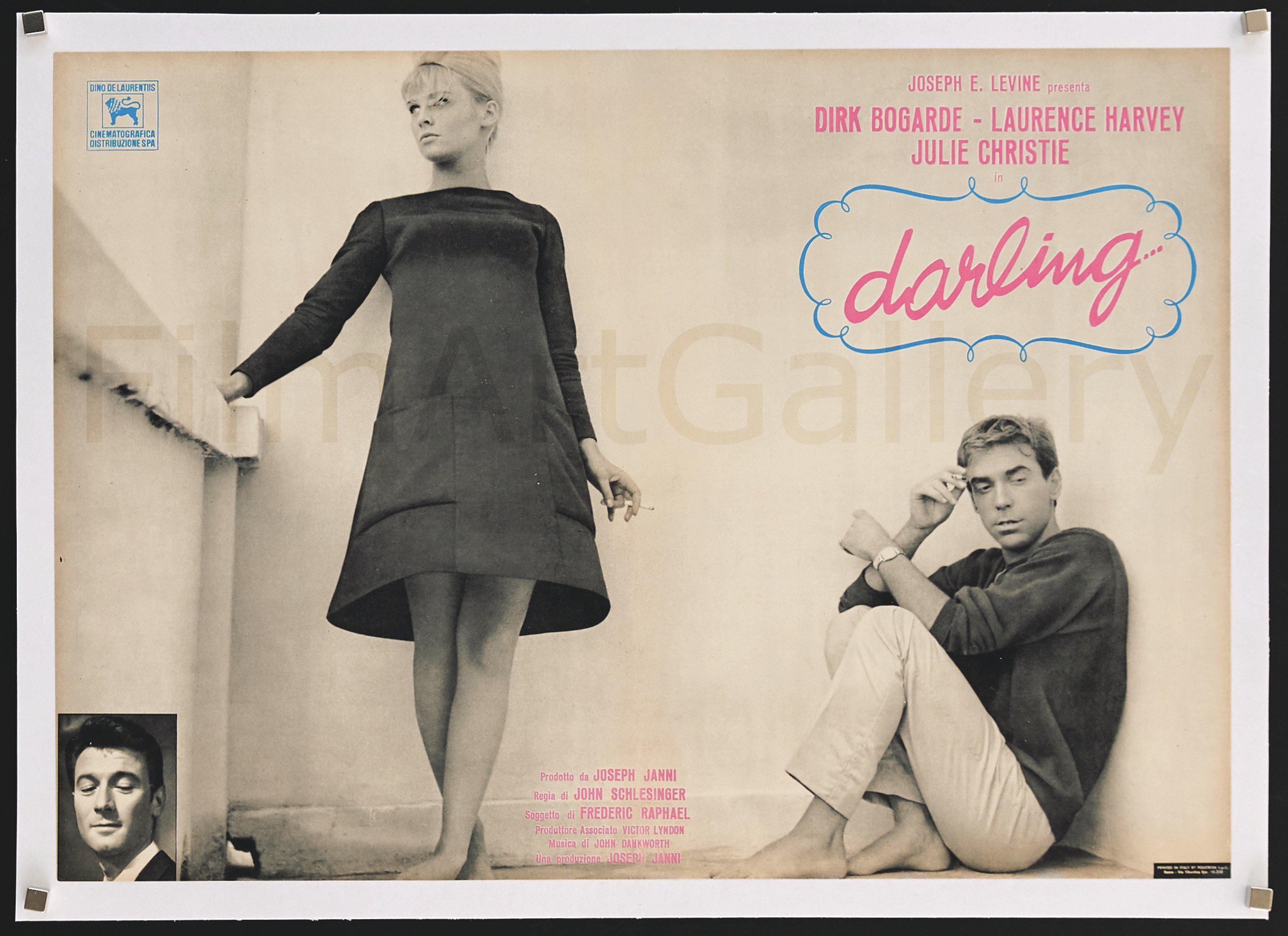 Darling Movie Poster 1965 Italian Photobusta (18x26)