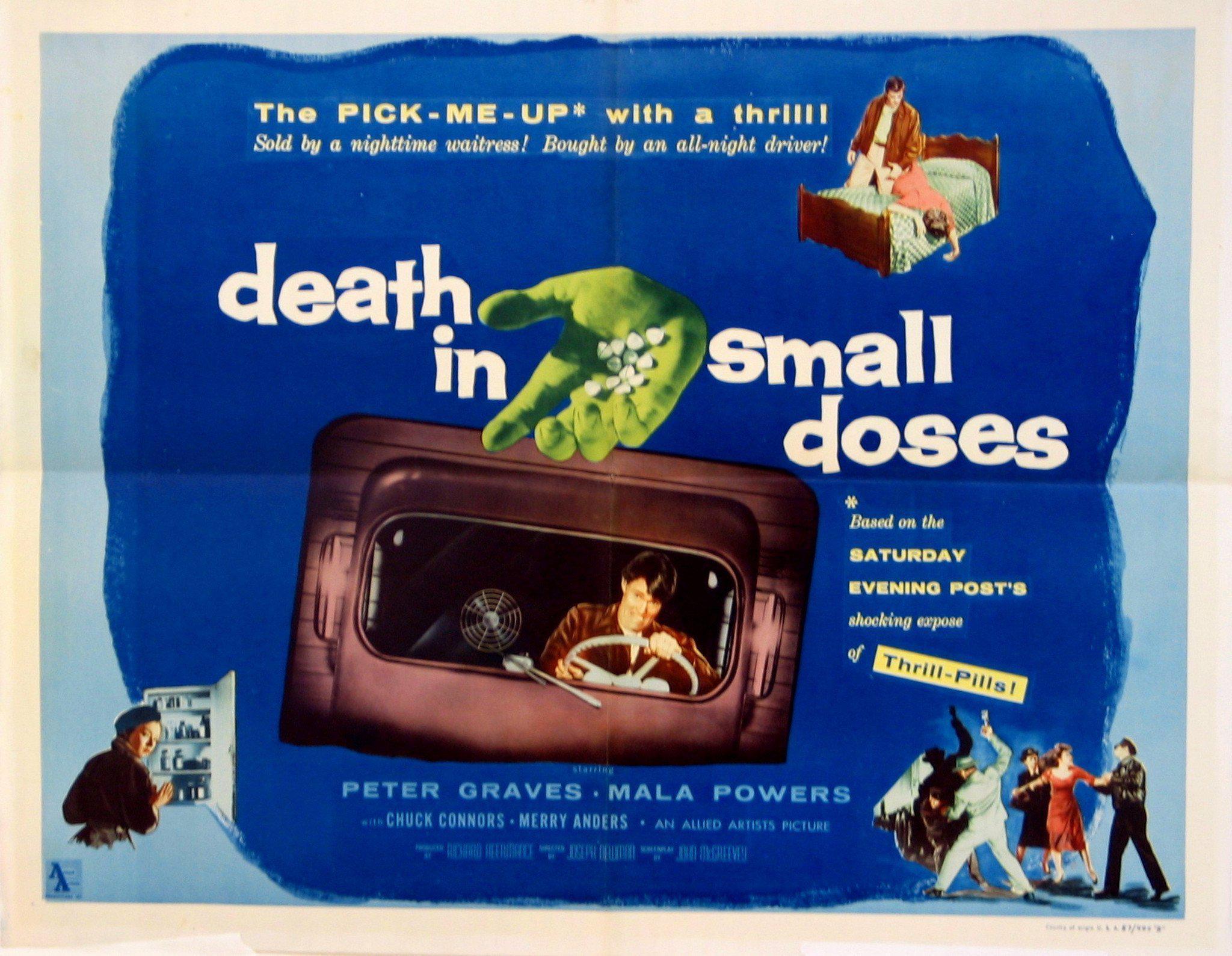 Death in Small Doses Movie Poster 1957 Half sheet (22x28)