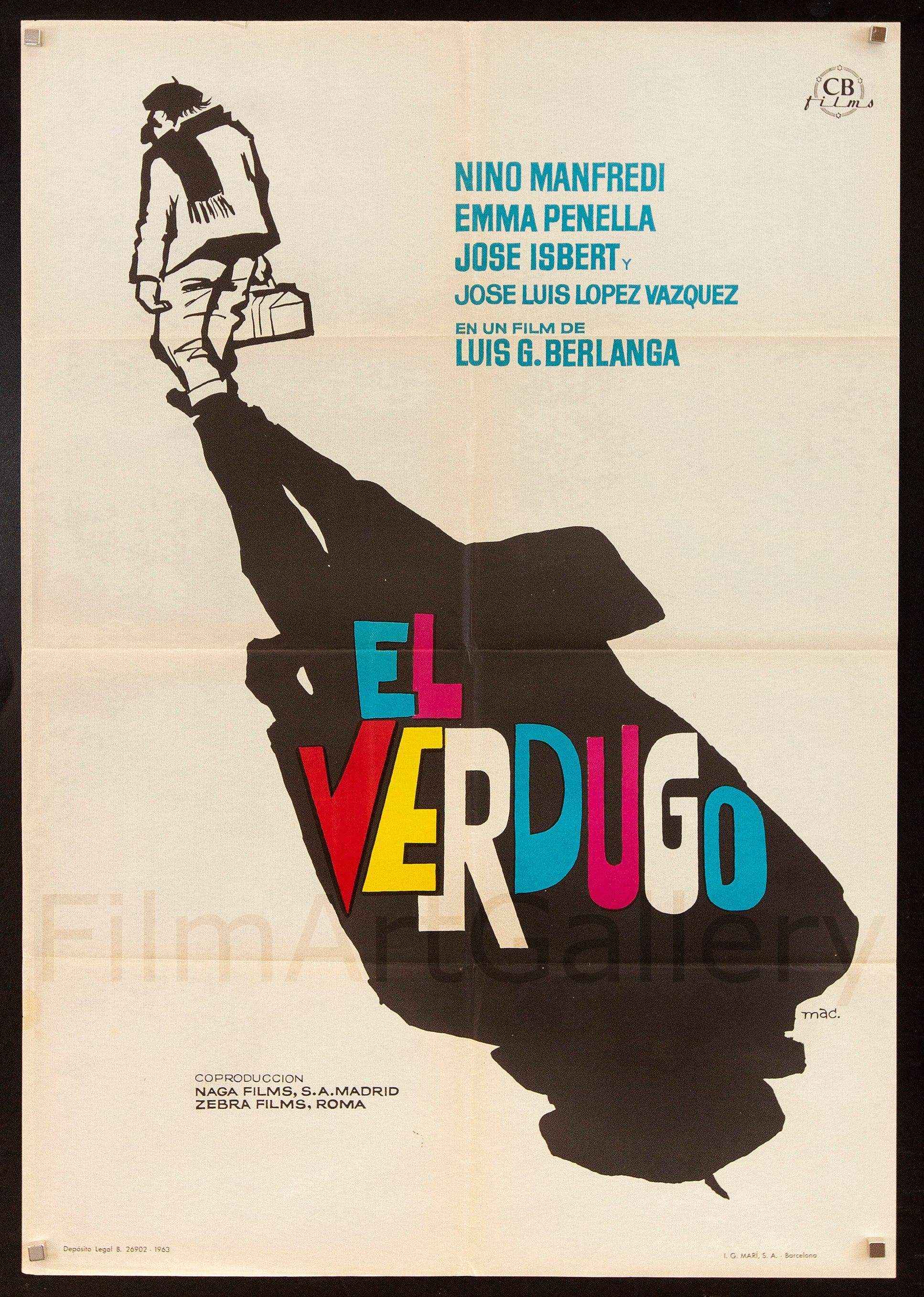 El Verdugo (The Executioner) Movie Poster 1965 1 Sheet (27x41)