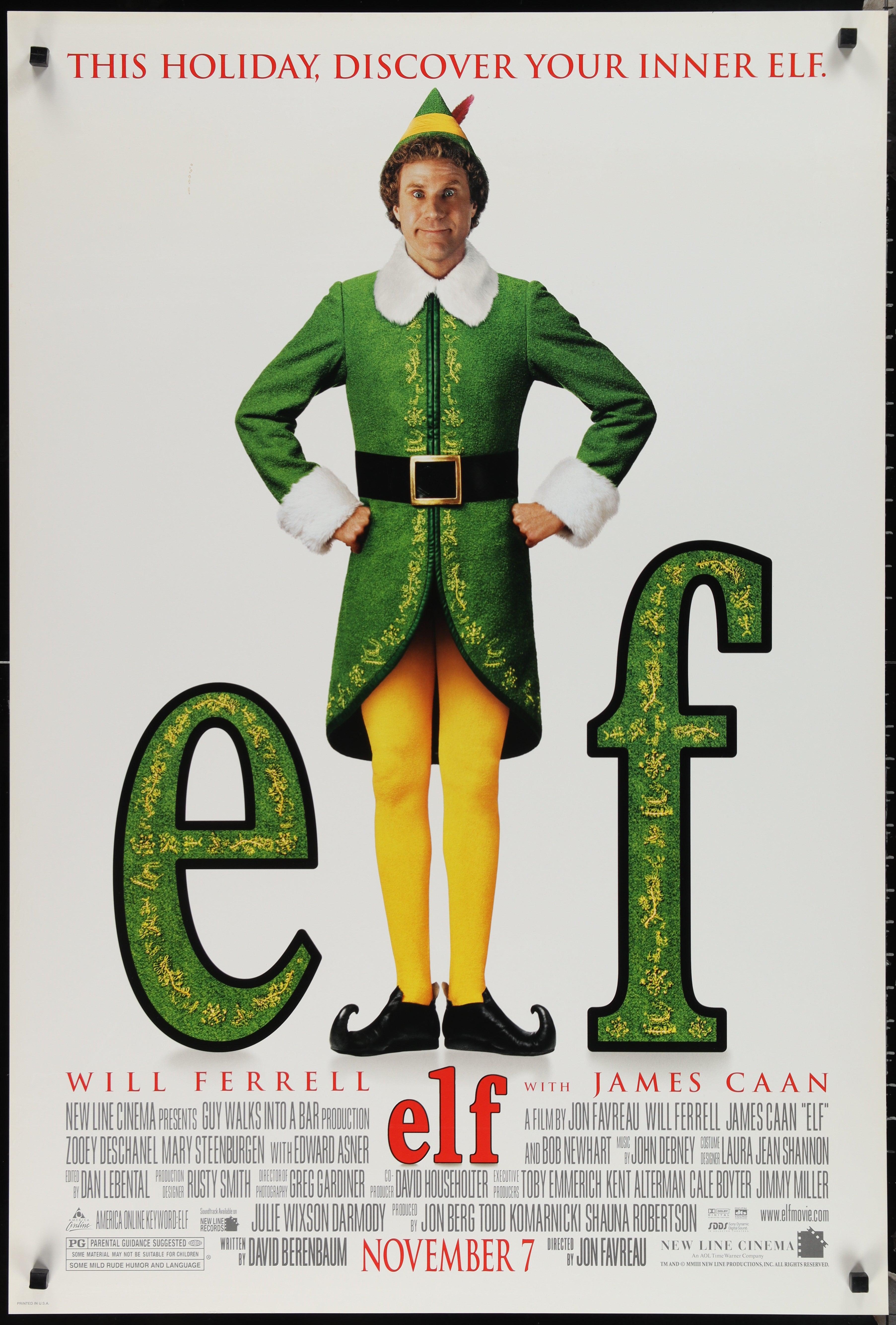 Elf Movie Poster 2003 1 Sheet (27x41)