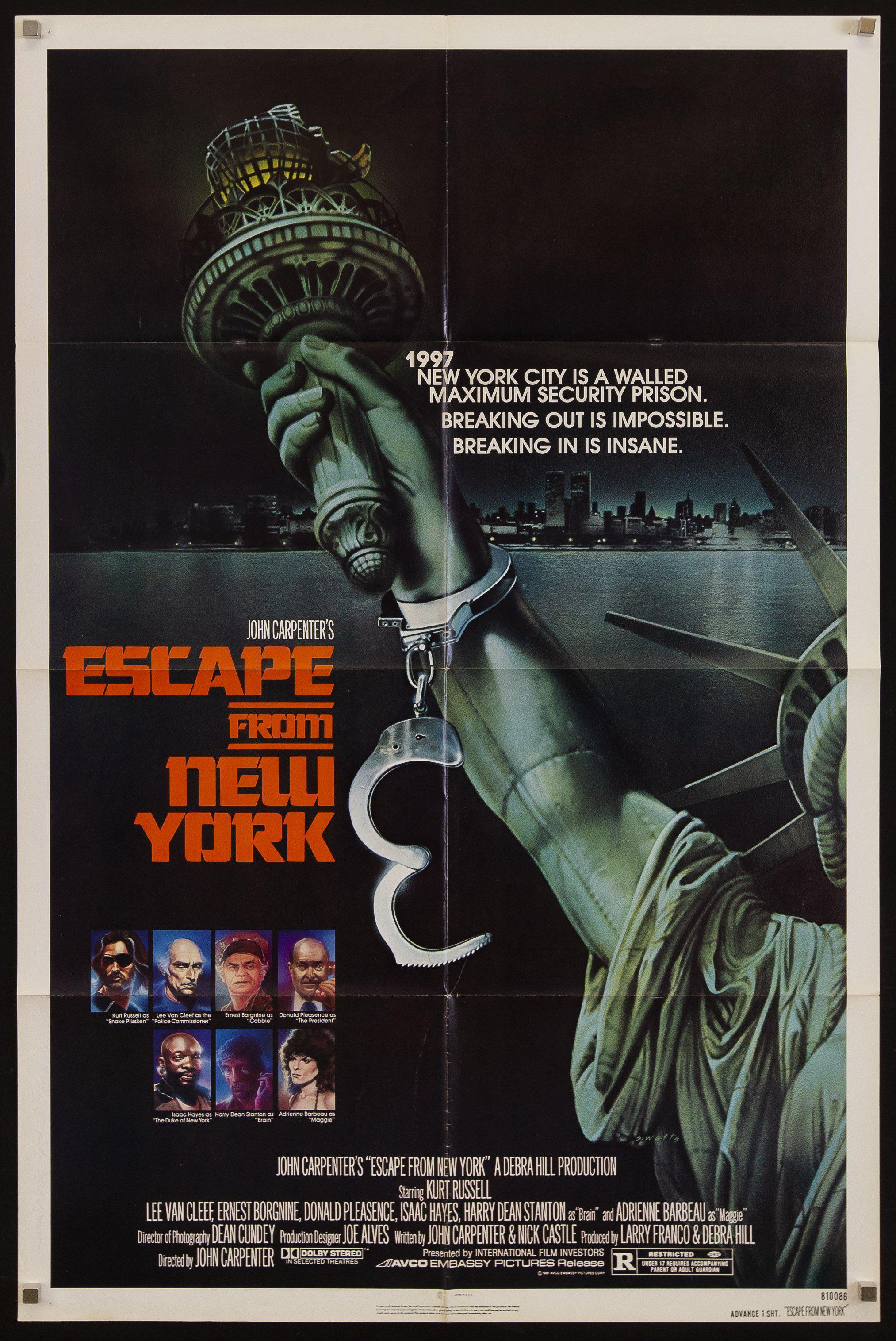 Escape From New York Movie Poster