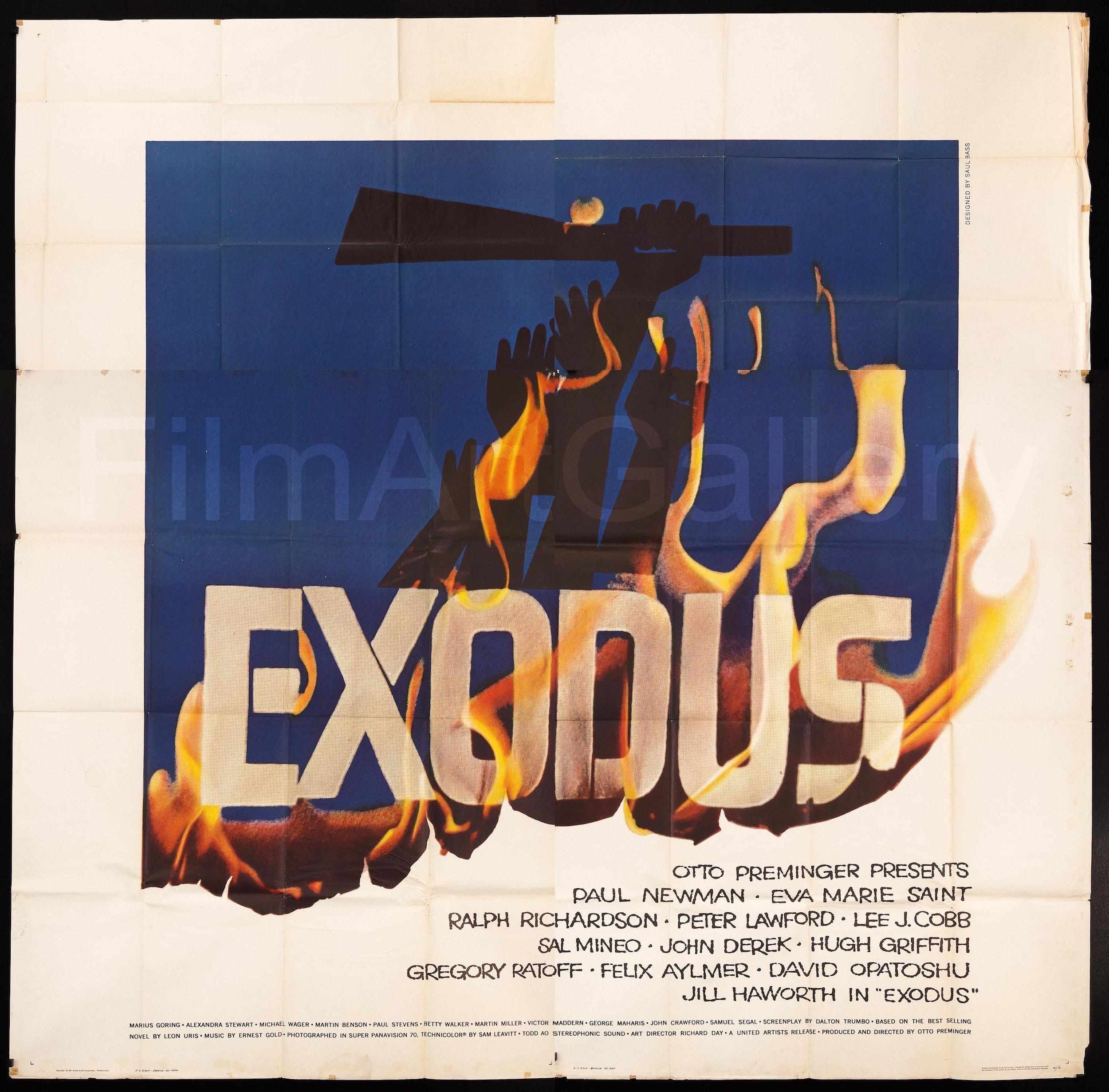 Exodus Movie Poster 1961 6 Sheet (81x81)