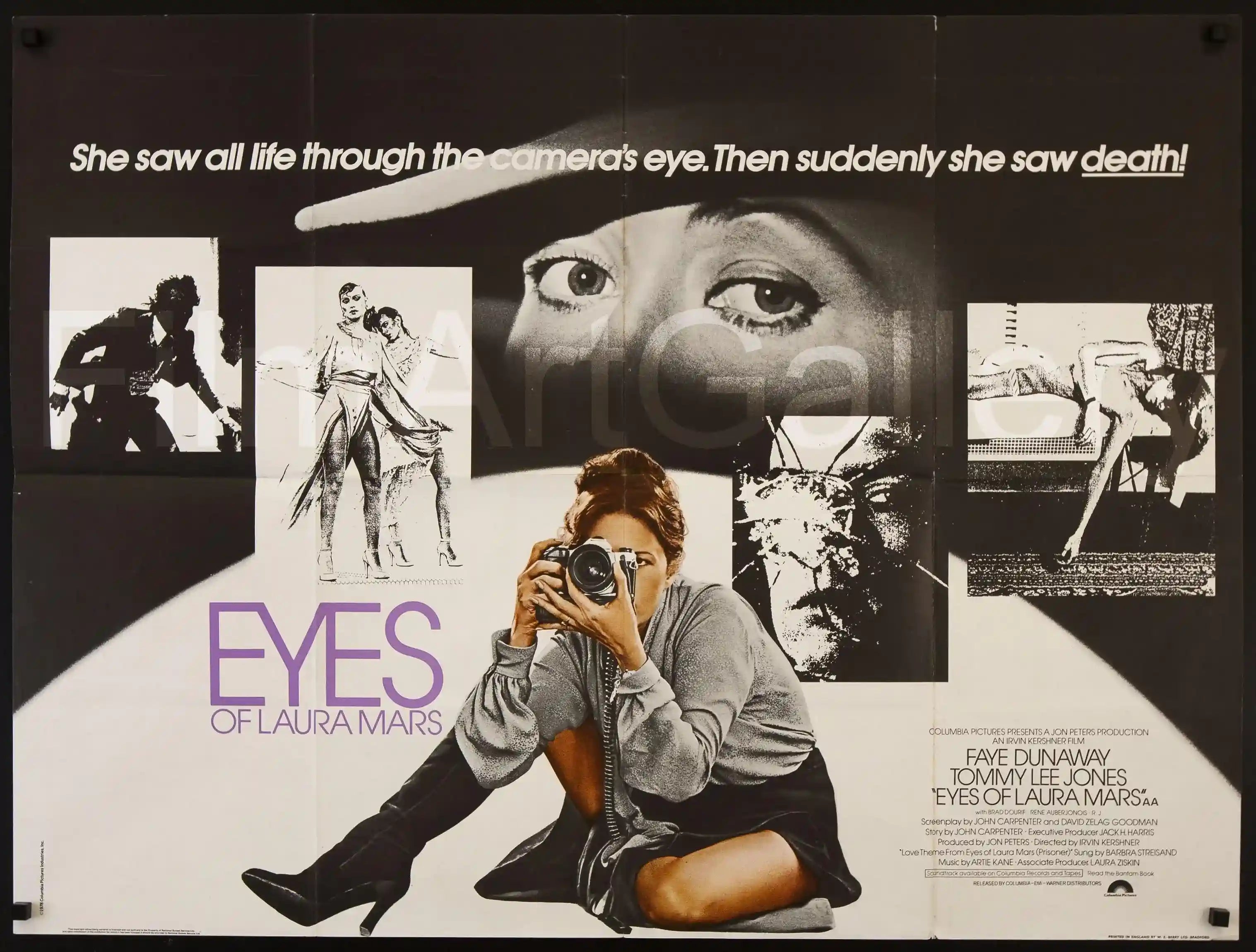 Eyes of Laura Mars Movie Poster 1978 British Quad (30x40)