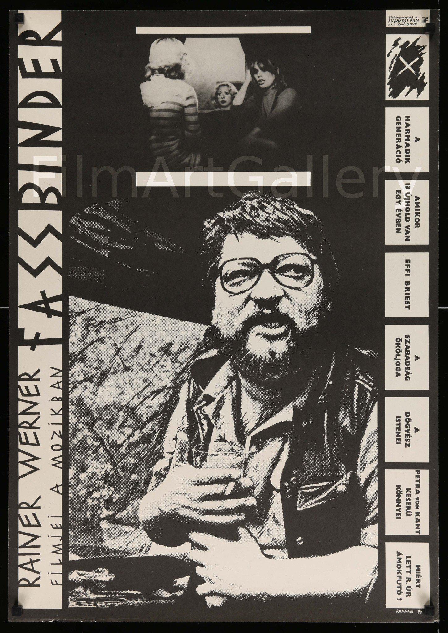 Fassbinder Festival Movie Poster 1990 23x33