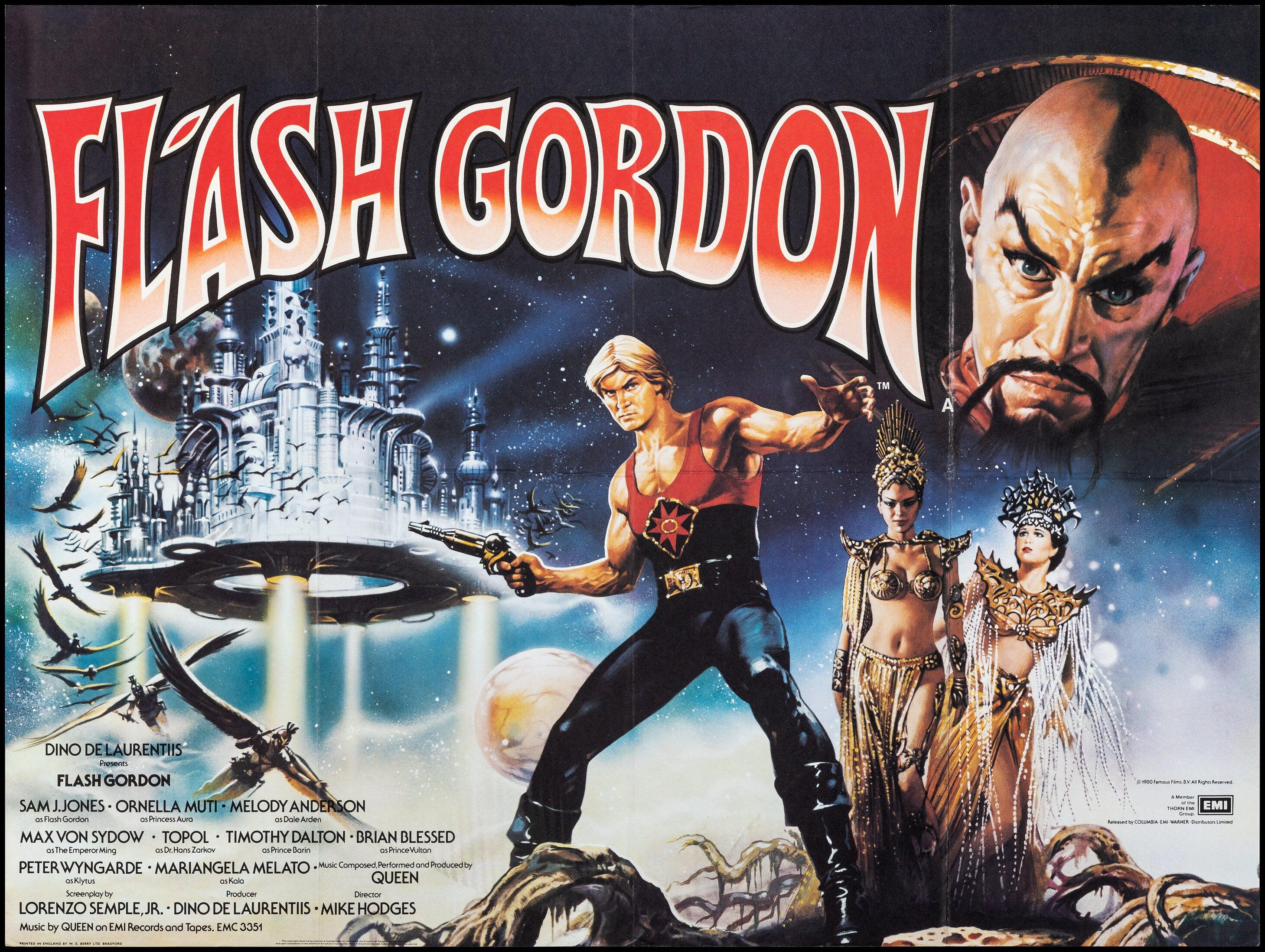 Flash Gordon Movie Poster 1980 British Quad (30x40)