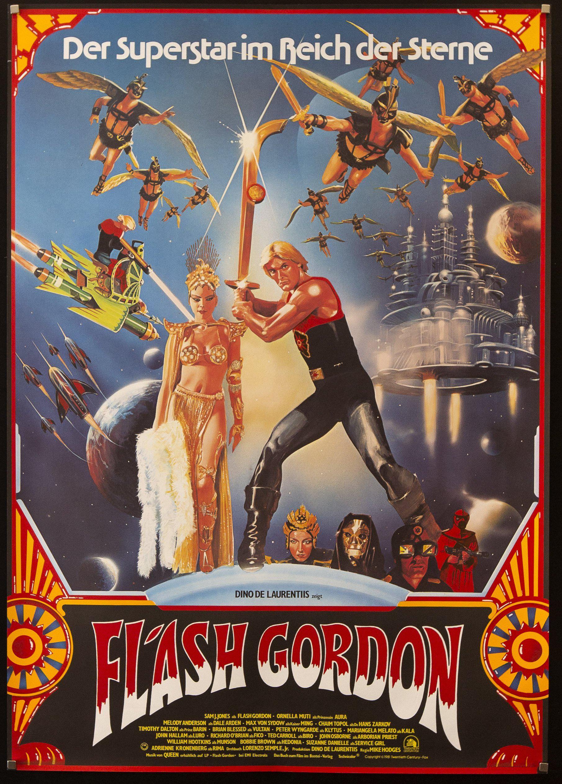 Flash Gordon Movie Poster 1981 German A1 (23x33)