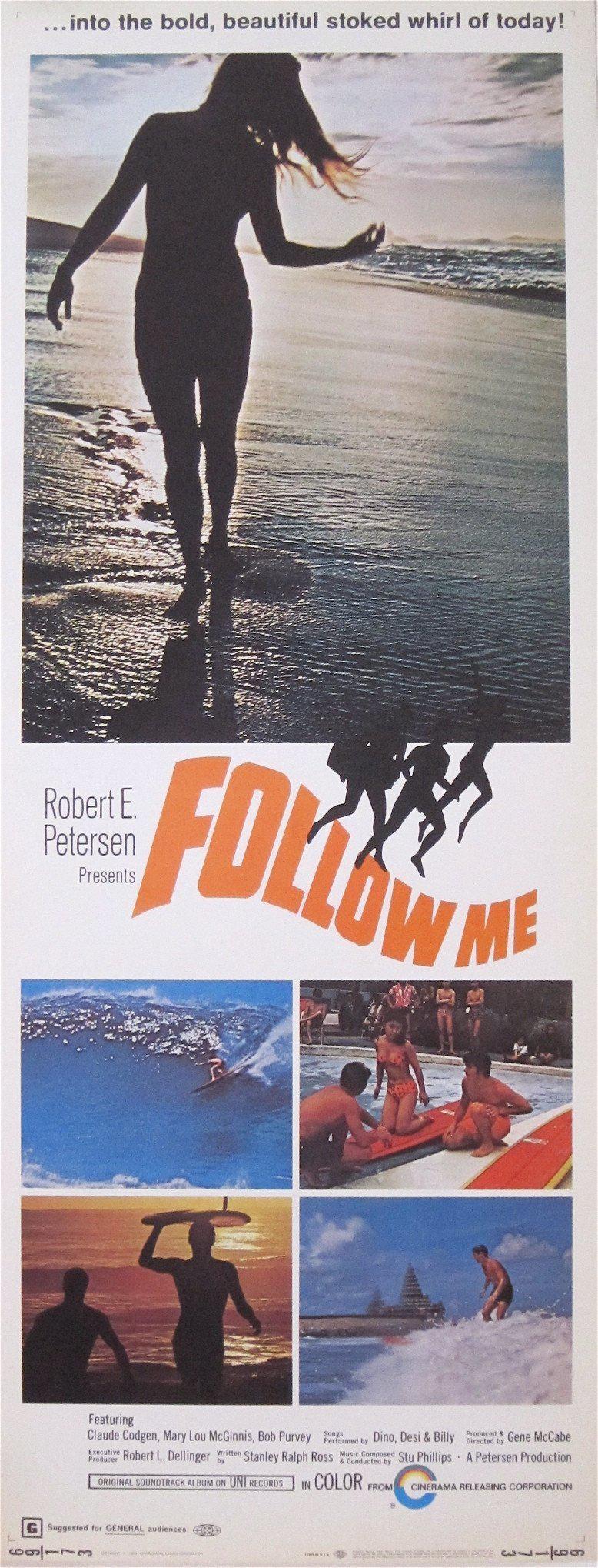 Follow Me Movie Poster 1969 Insert (14x36)
