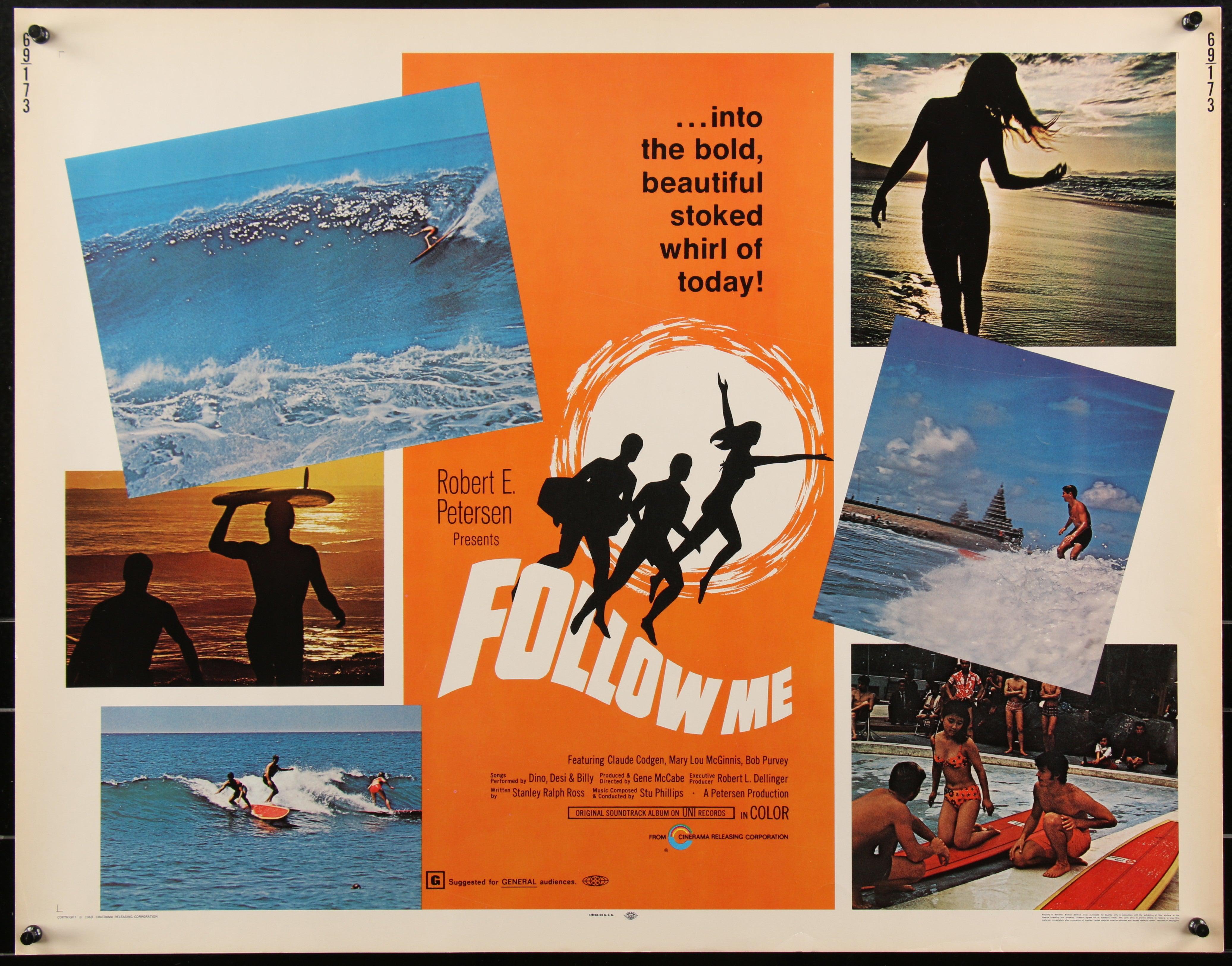 Follow Me Movie Poster 1969 Half Sheet (22x28)