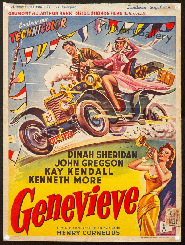Genevieve Movie Poster 1953 14x19