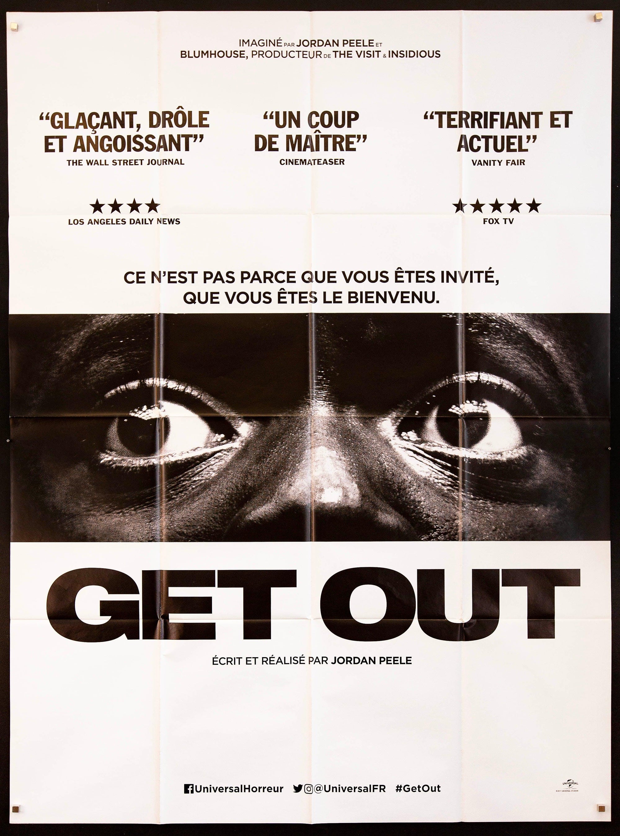 Get Out Movie Poster 2017 French 1 Panel (47x63)