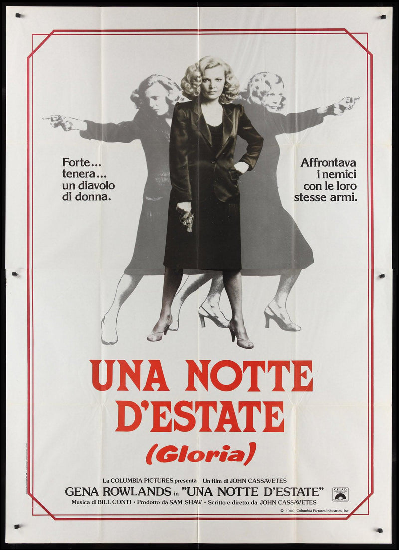 Gloria Movie Poster 1980 Italian 4 Foglio (55x78)
