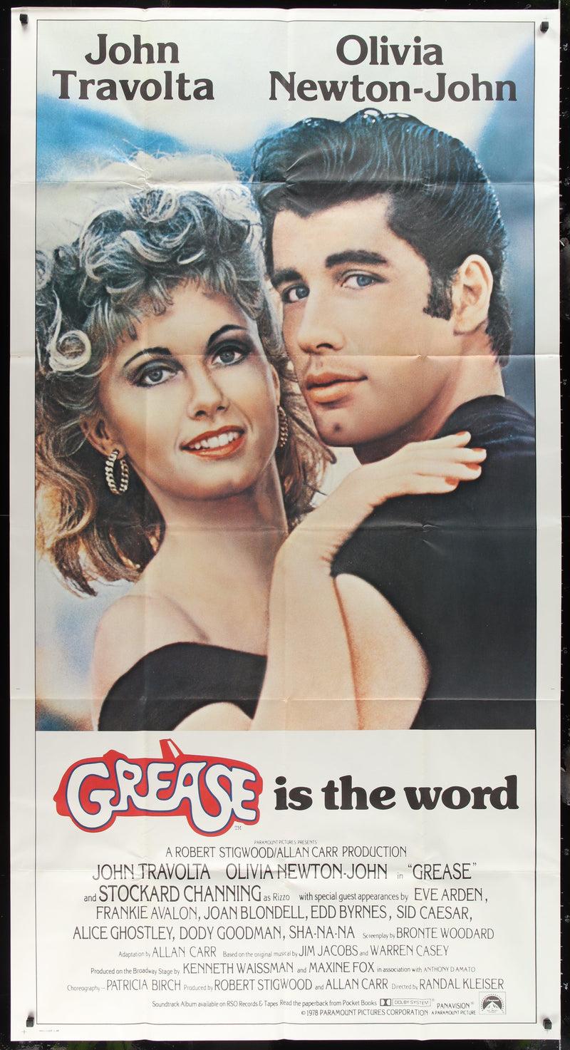 Grease Movie Poster 1978 3 Sheet (41x81)