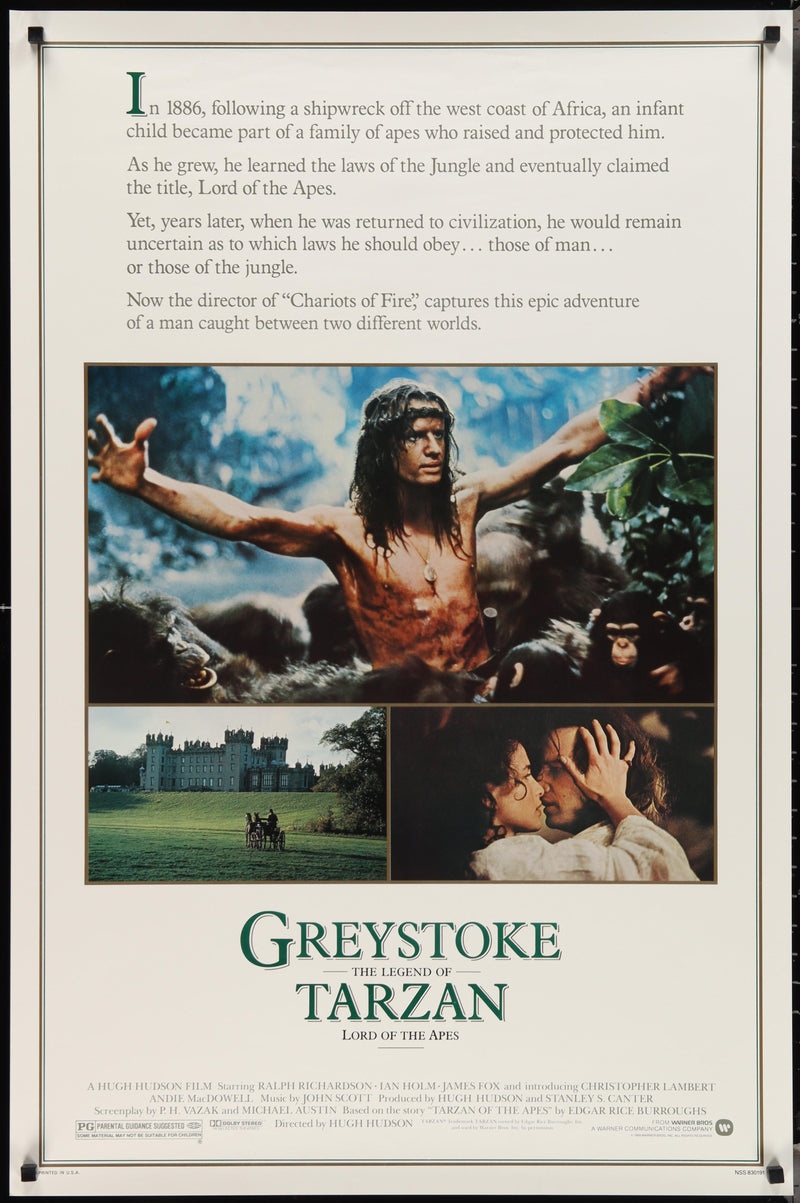 Greystoke: The Legend of Tarzan Movie Poster 1984 1 Sheet (27x41)