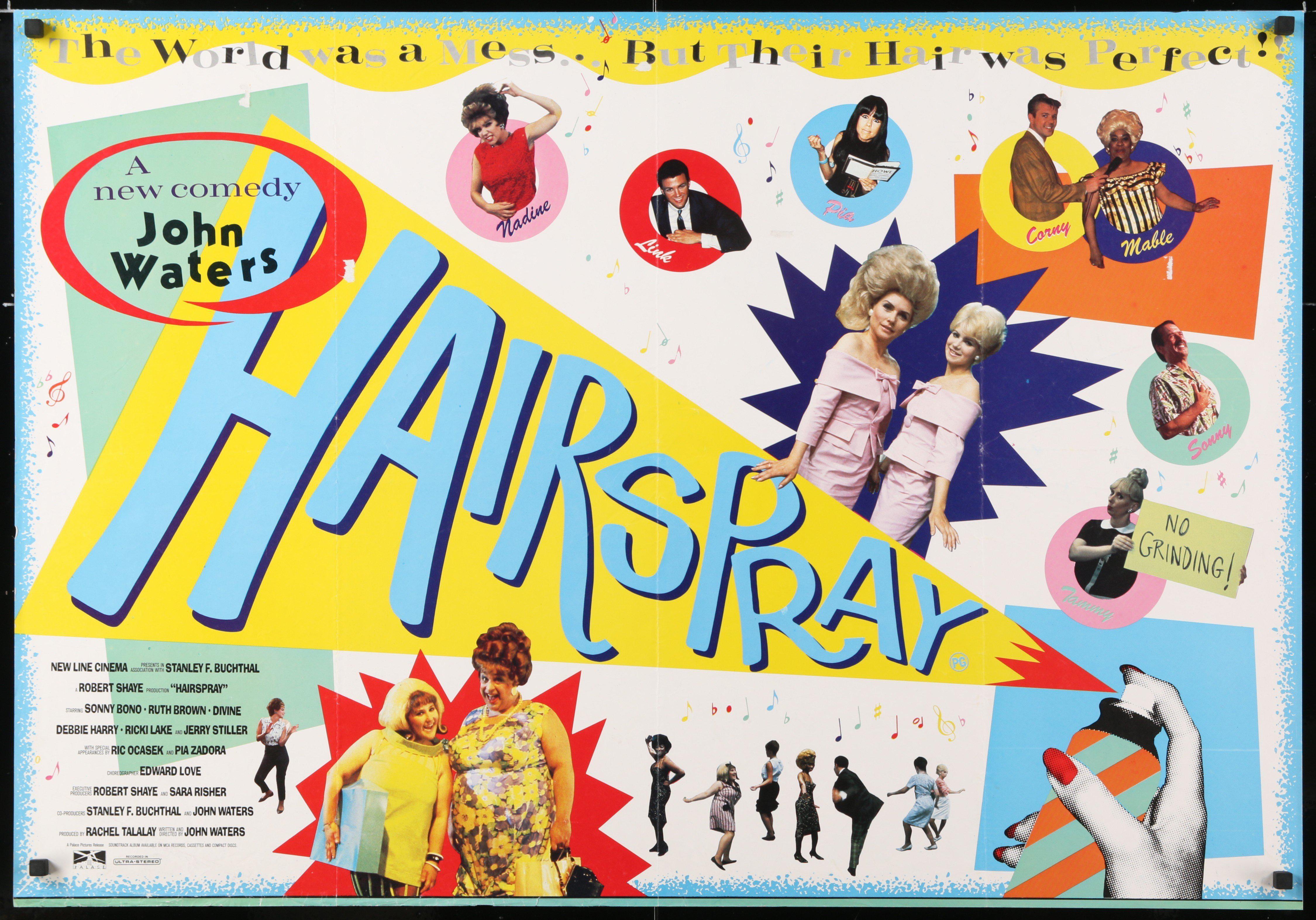 Hairspray Movie Poster 1988 British Quad (30x40)