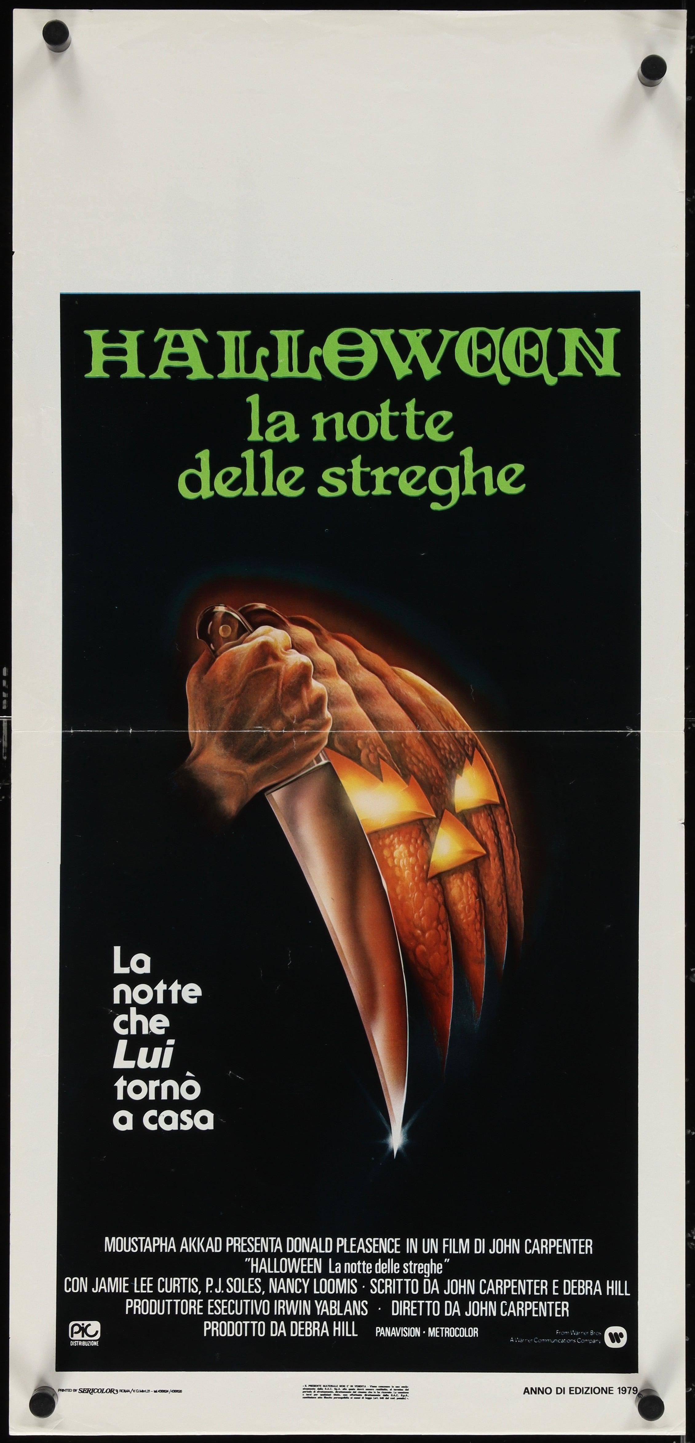 Halloween Movie Poster 1979 Italian Locandina (13x28)