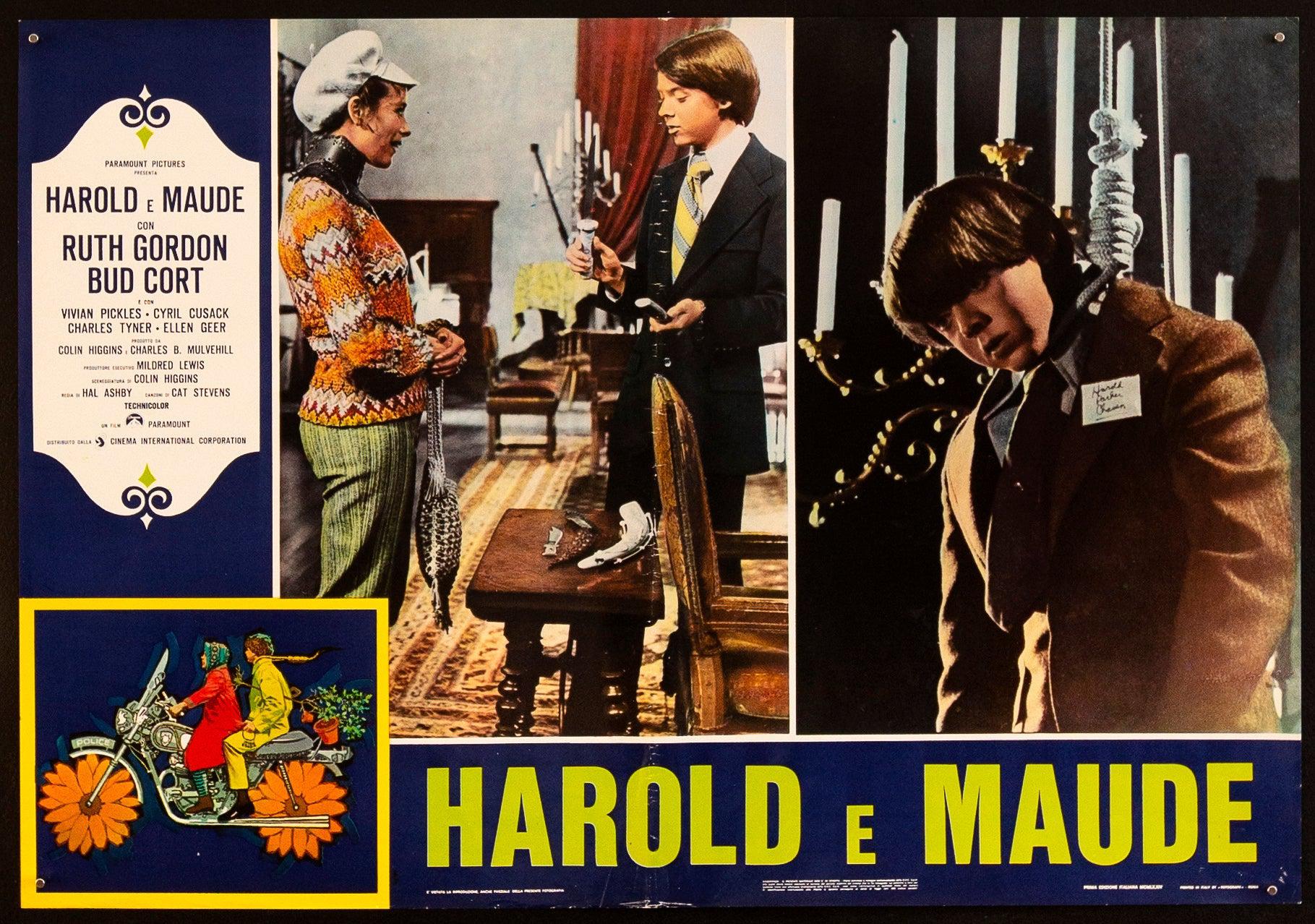 Harold and Maude Movie Poster 1974 Italian Photobusta (18x26)
