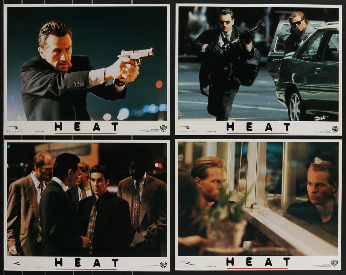 Heat Movie Poster 1995 Lobby Card Set (8-11x14)