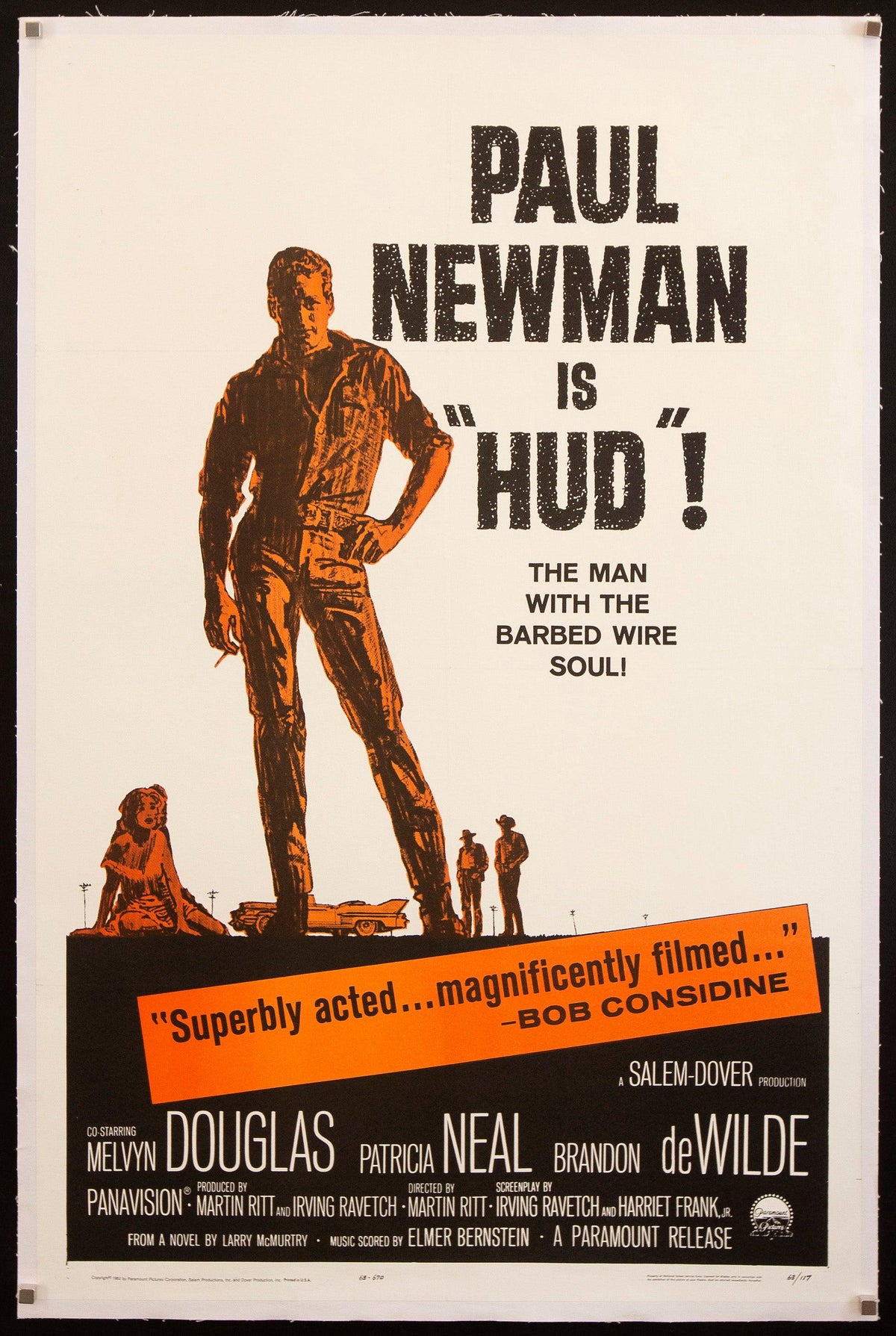 Hud Movie Poster 1963 1 Sheet (27x41) - Film Art Gallery