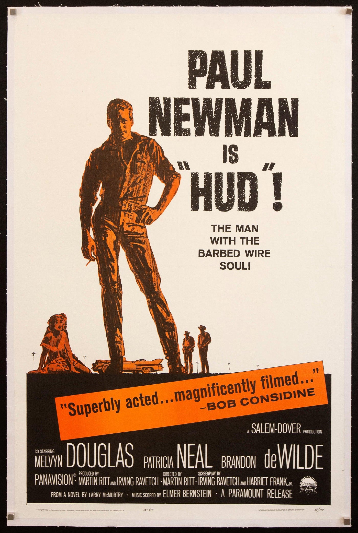 Hud Movie Poster 1963 1 Sheet (27x41) - Film Art Gallery