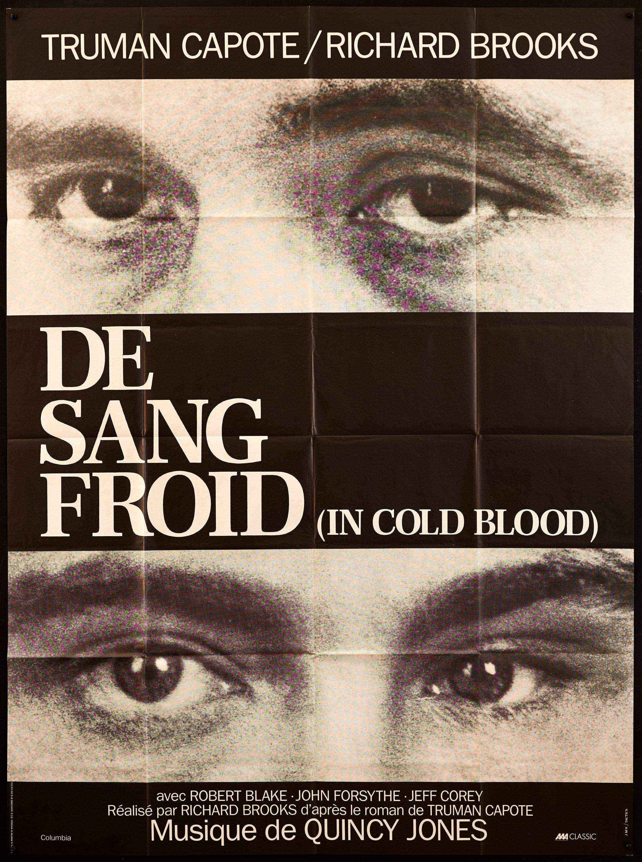 In Cold Blood Movie Poster 1980's RI French 1 panel (47x63)