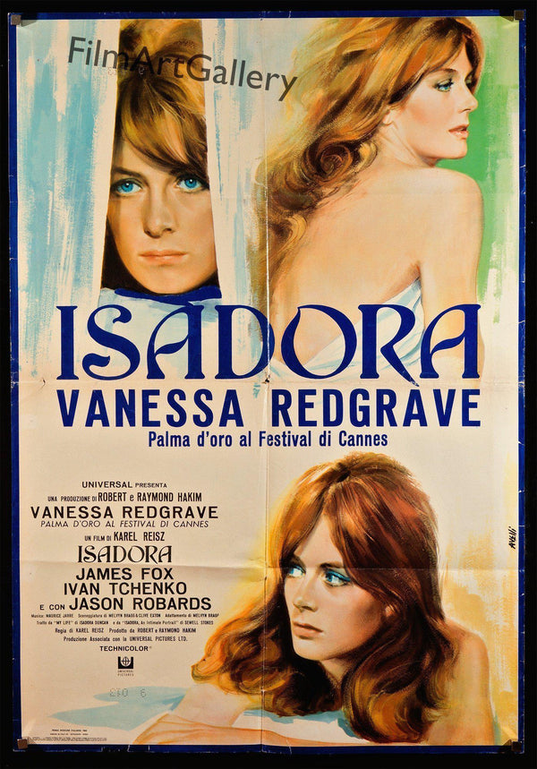 Isadora Movie Poster 1969 1 Sheet (27x41)
