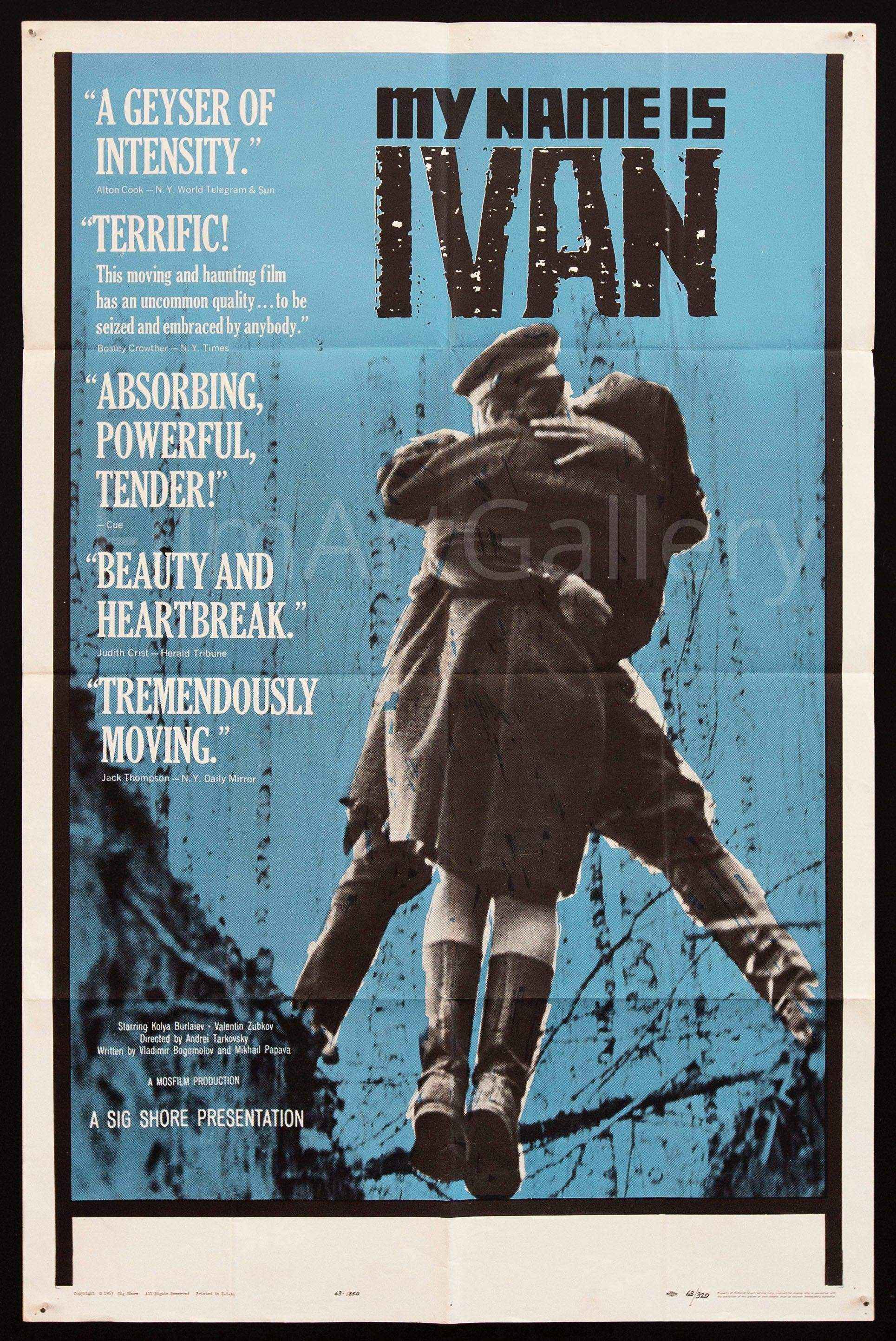 Ivan's Childhood Movie Poster 1963 1 Sheet (27x41)