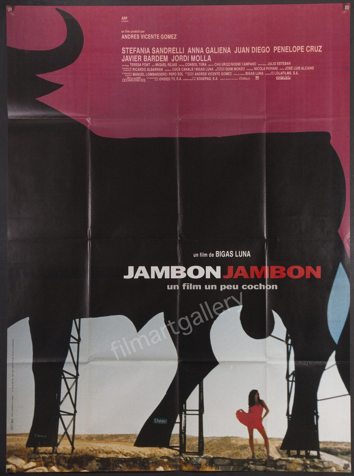 Jambon Jambon (Jamon Jamon) Movie Poster 1993 French 1 panel