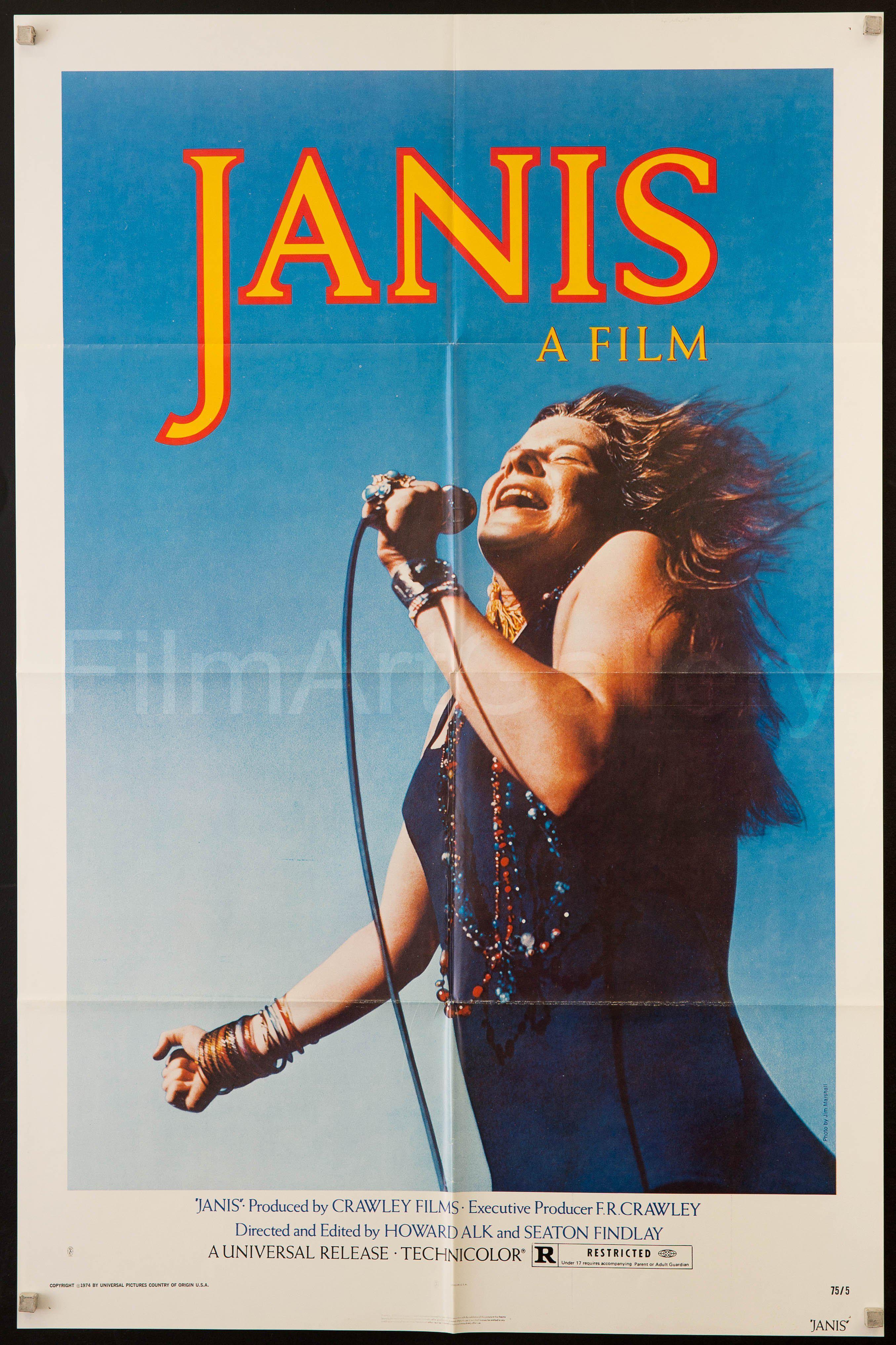 Janis Movie Poster 1975 1 Sheet (27x41)