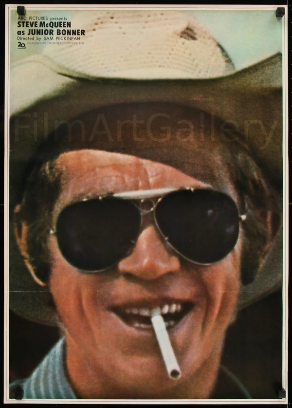 Junior Bonner Movie Poster 1972 Japanese 1 panel (20x29)