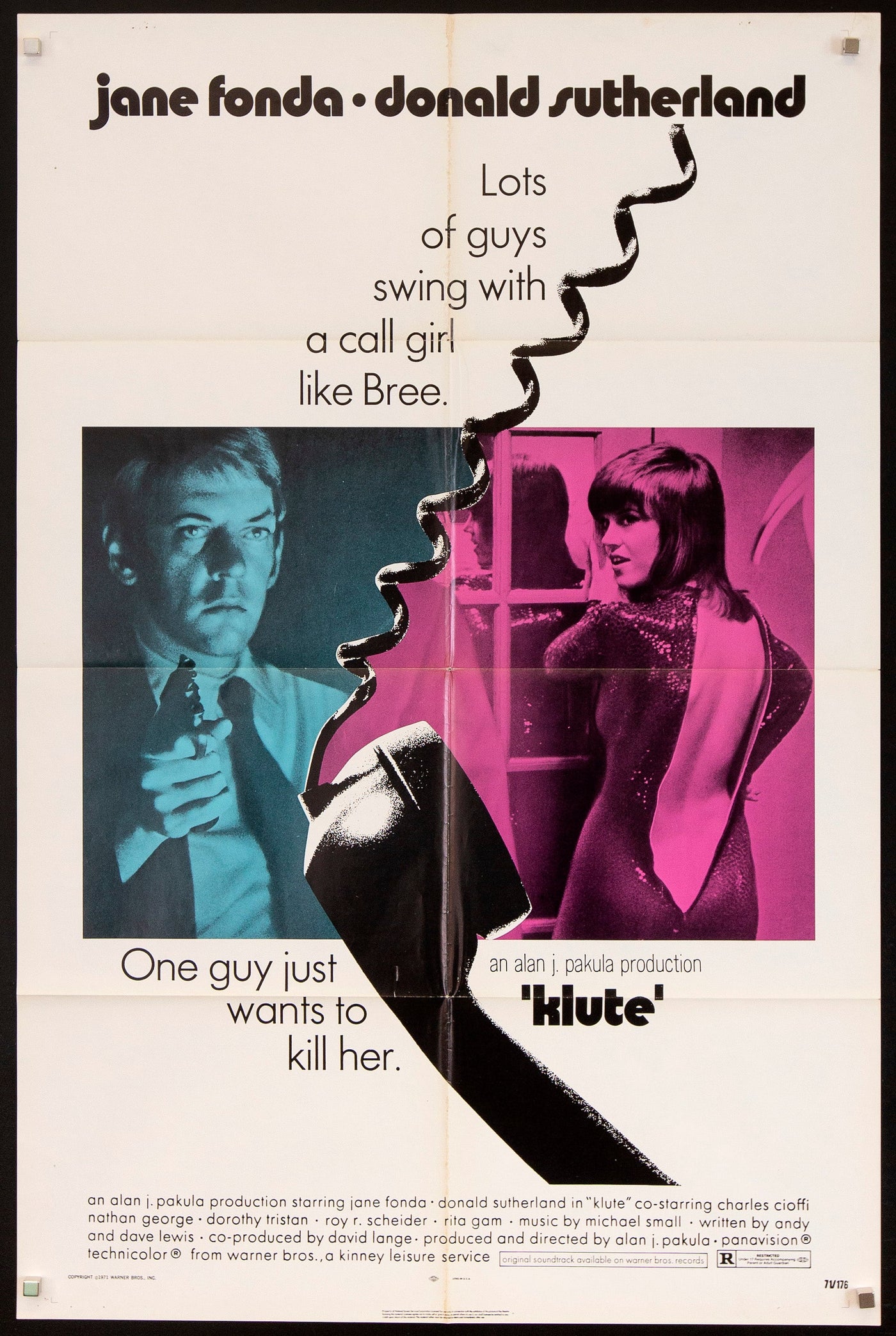 Klute Movie Poster 1971 1 Sheet (27x41)